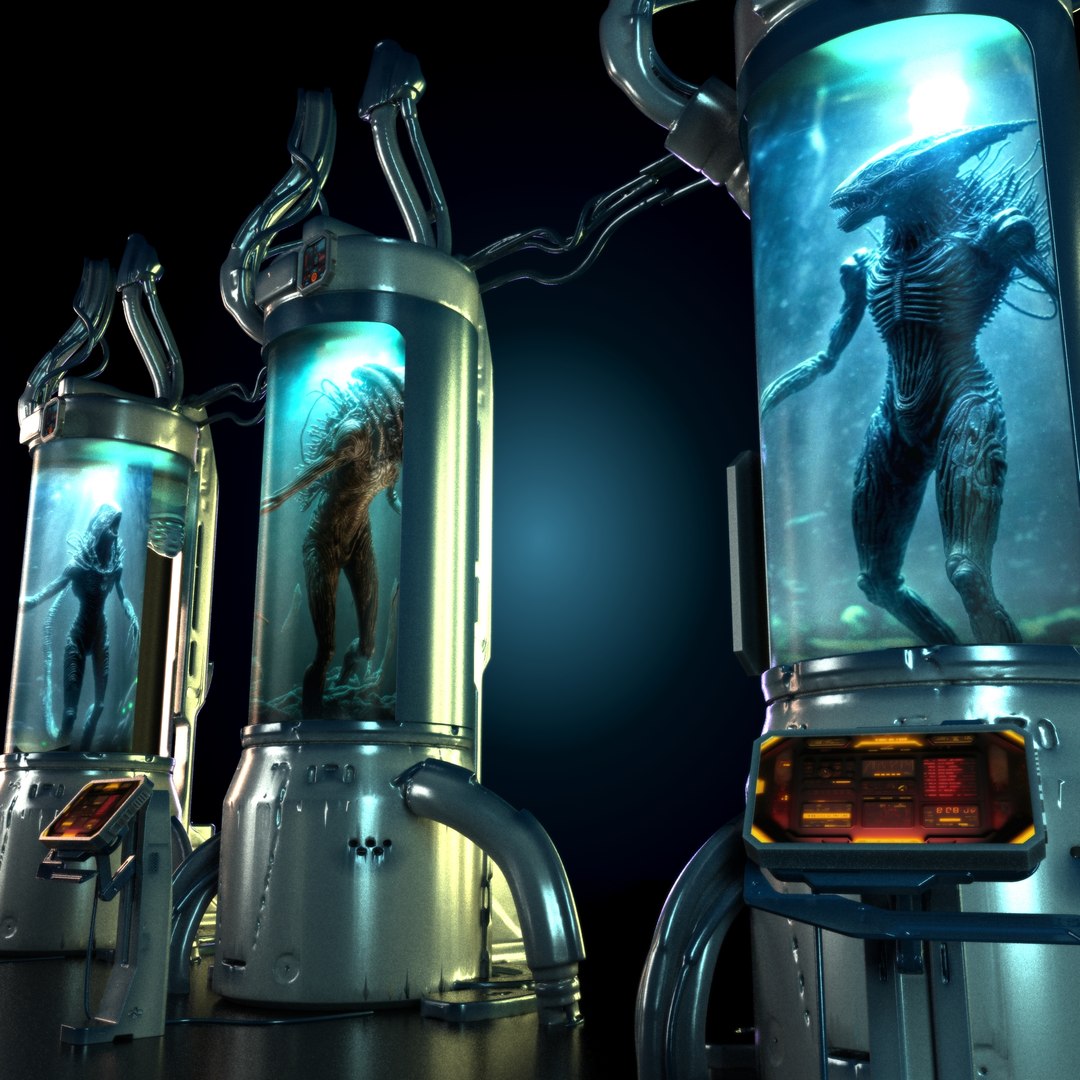 3D Alien Laboratory Biotechnology - TurboSquid 2011287