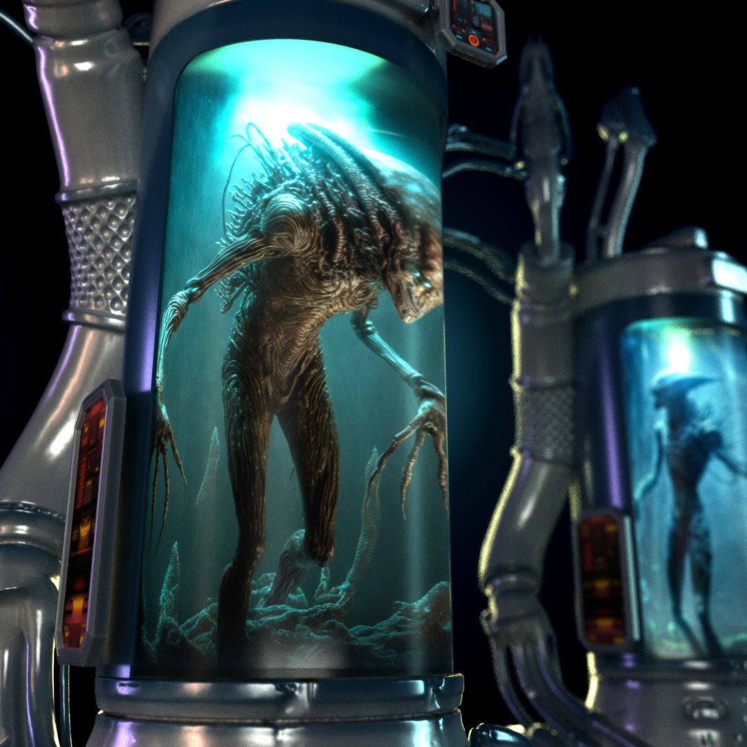 3D Alien Laboratory Biotechnology - TurboSquid 2011287