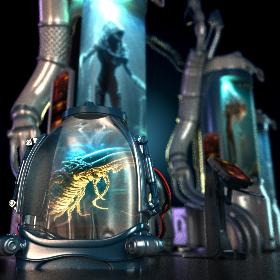 3D Alien Laboratory Biotechnology - TurboSquid 2011287