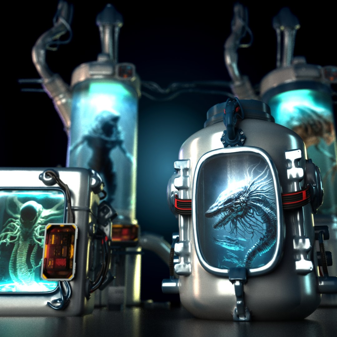 3D Alien Laboratory Biotechnology - TurboSquid 2011287