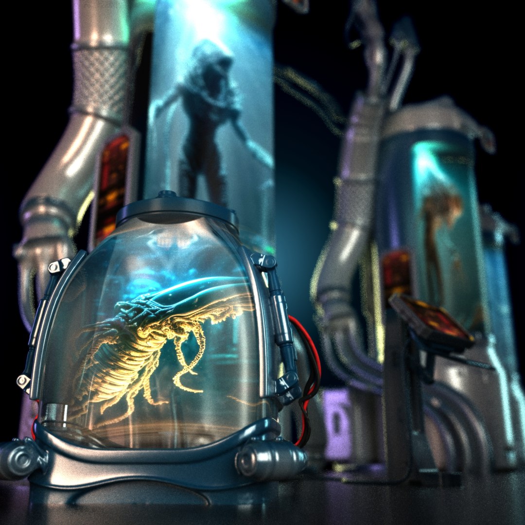 3D Alien Laboratory Biotechnology - TurboSquid 2011287