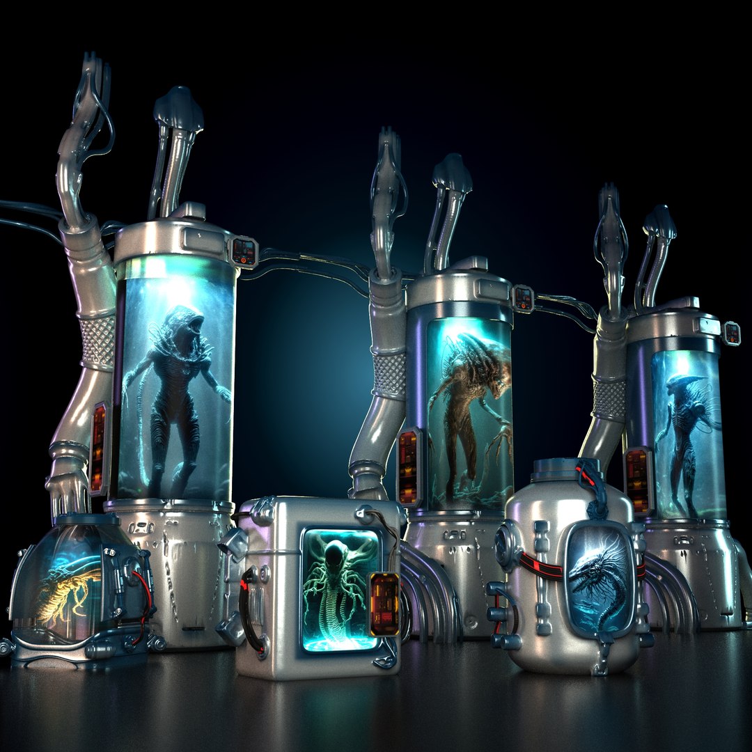 3D Alien Laboratory Biotechnology - TurboSquid 2011287