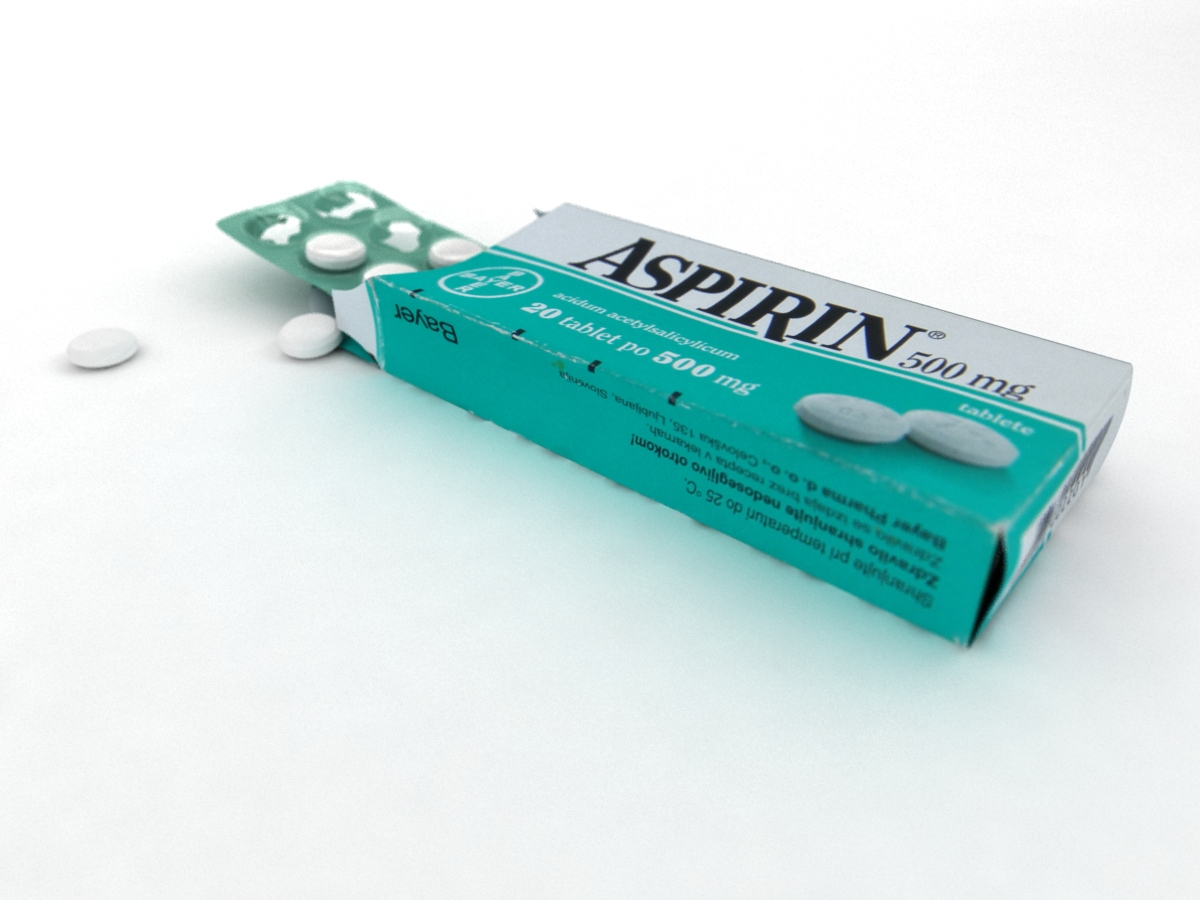 3d box aspirines model