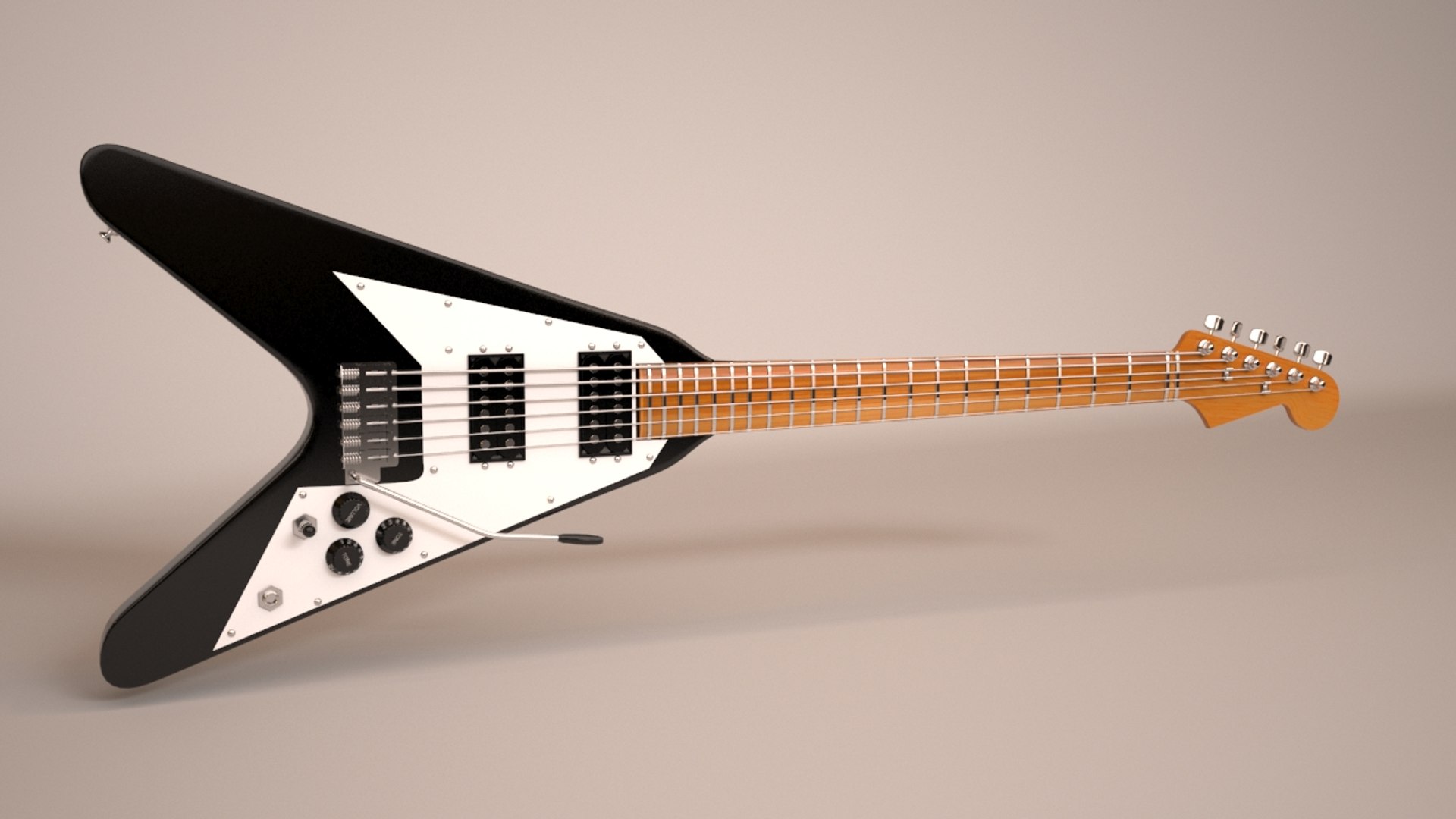 3d Flying V Guitar
