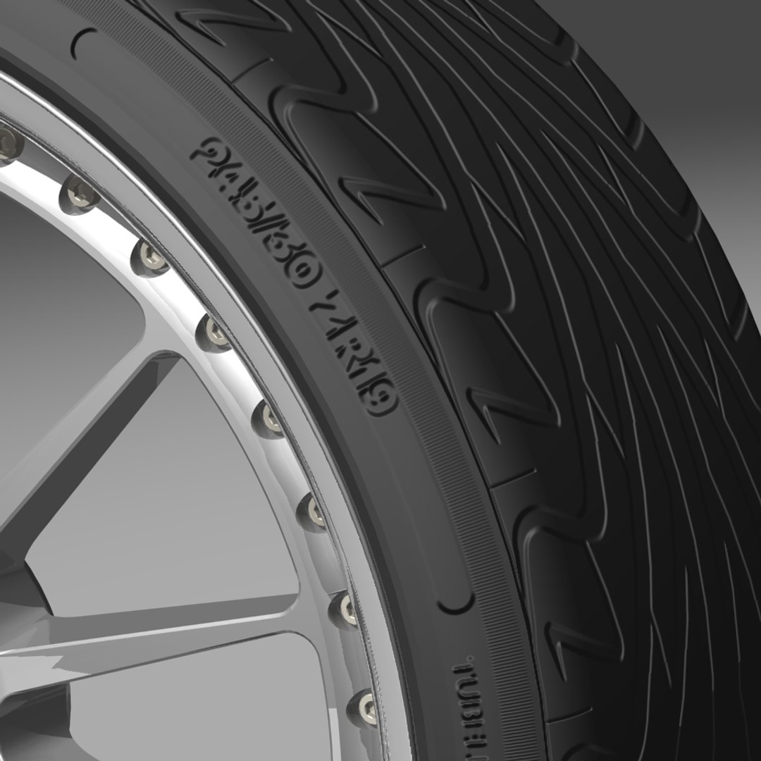 Hre 448r Wheel Tires 3d Max