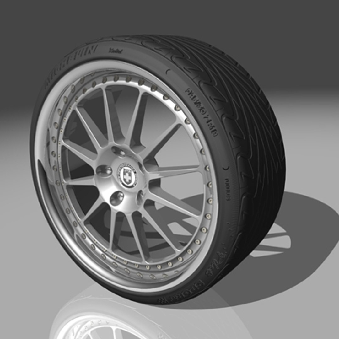 Hre 448r Wheel Tires 3d Max