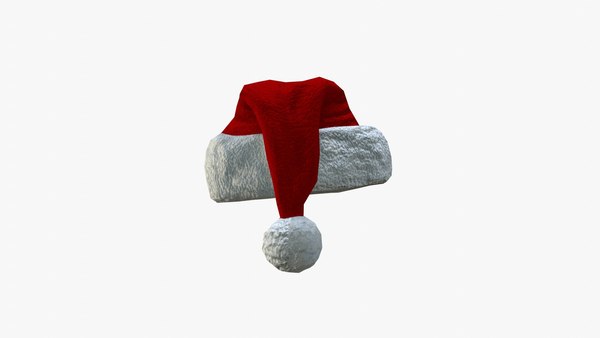 modelo 3d Gorro navideño - Gorro de Papá Noel - Low poli - TurboSquid ...