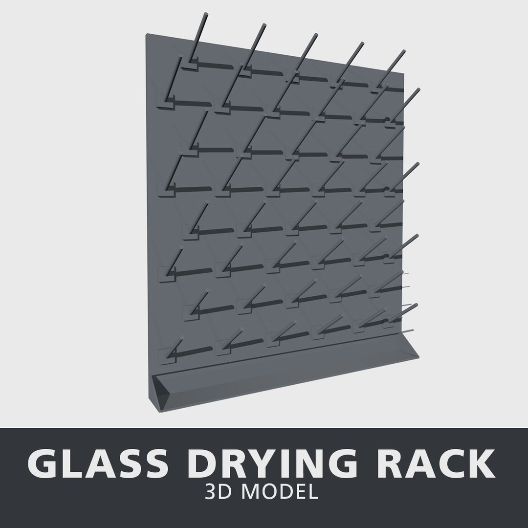 Glass Drying Rack 3D Model - TurboSquid 1273977
