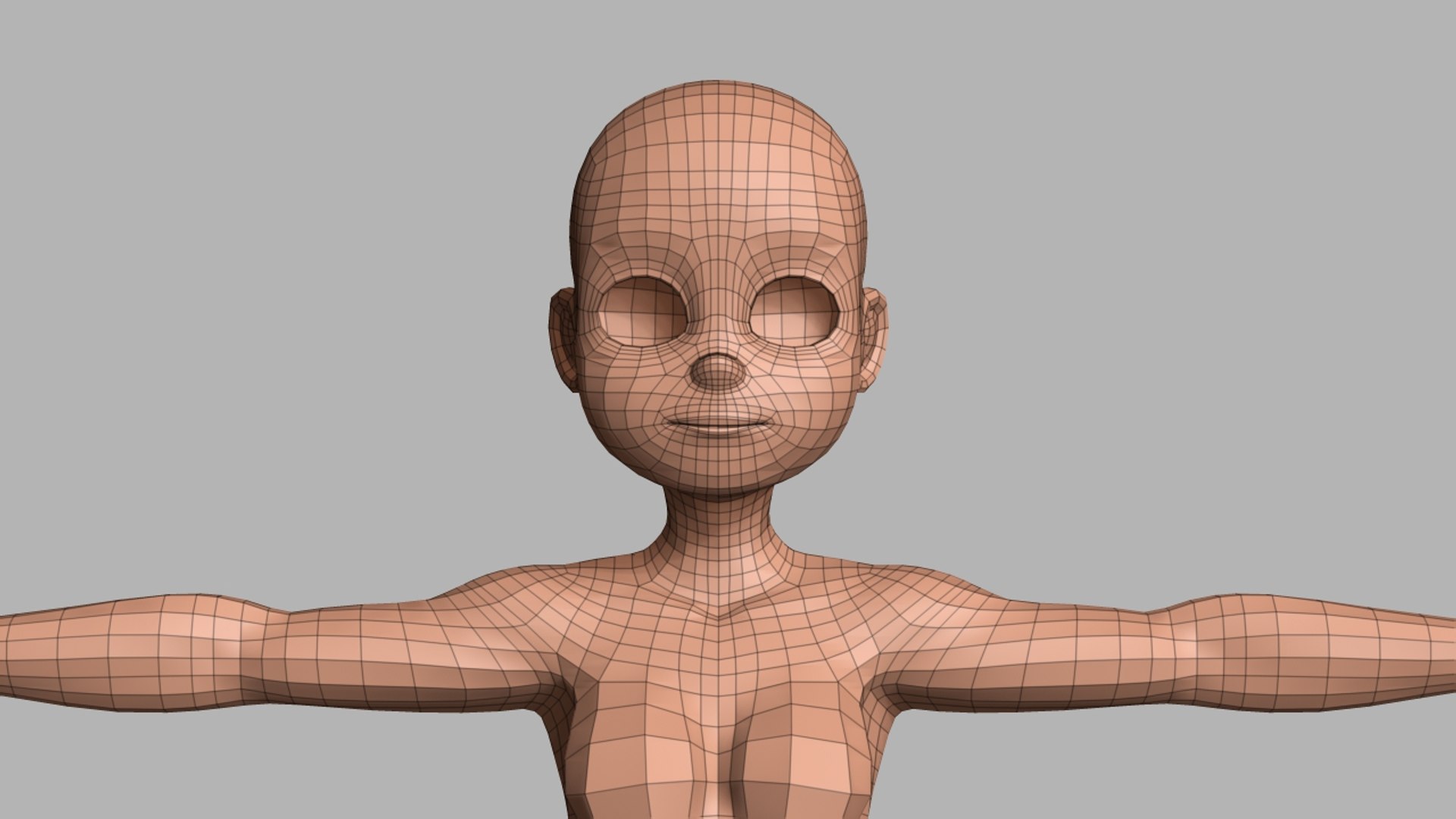 Stylized Character Base Mesh Model - TurboSquid 1324154