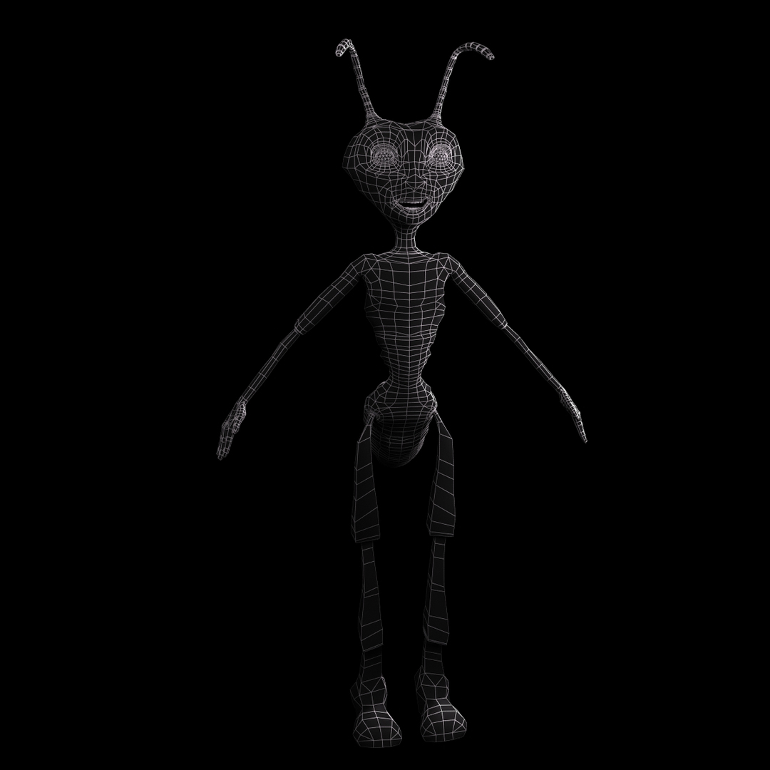 Free 3D ant character cartoon model - TurboSquid 1446936
