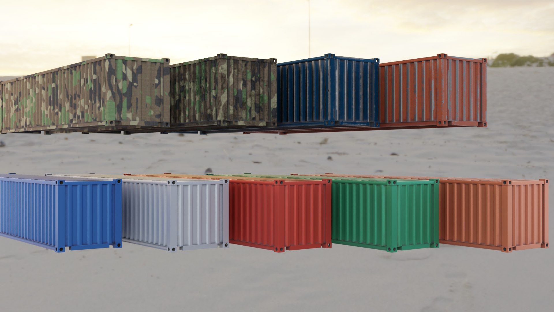 Shipping Container Model - TurboSquid 1629329