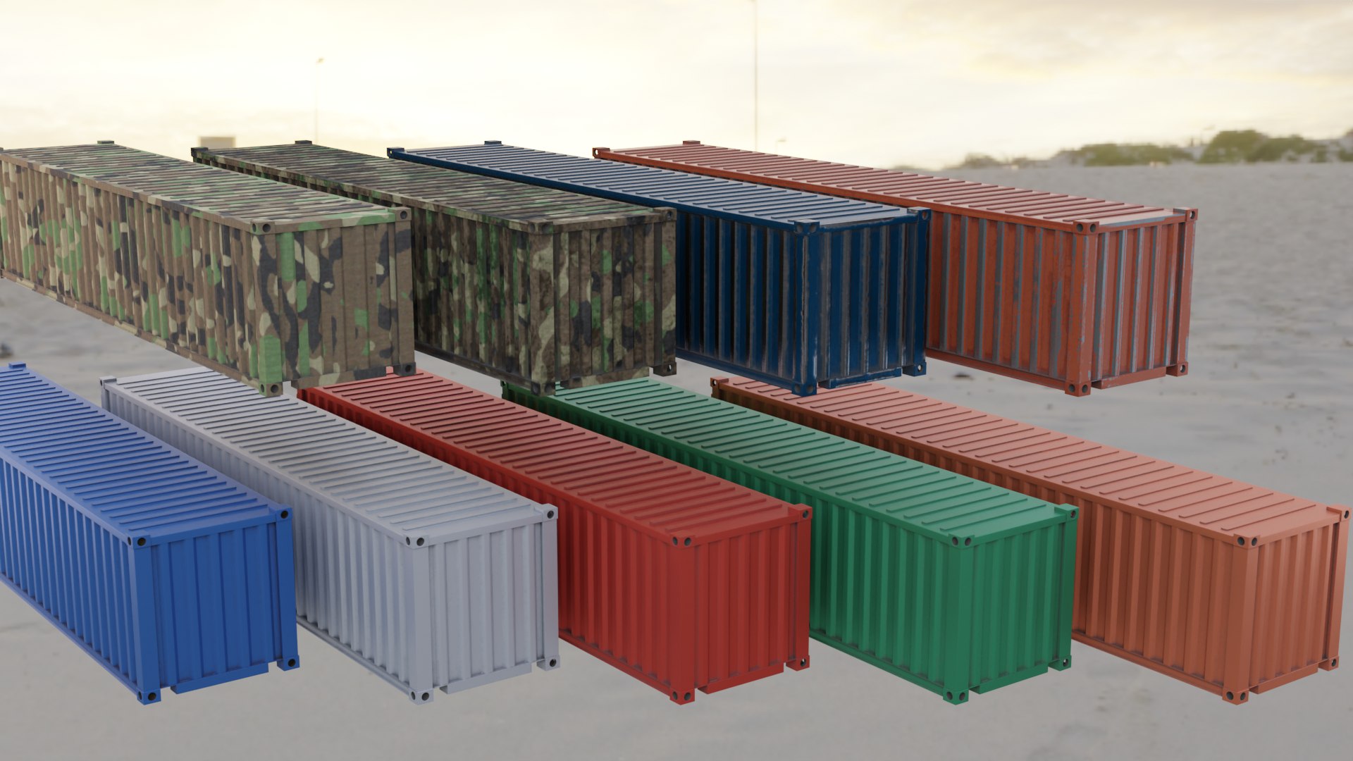 Shipping Container Model - TurboSquid 1629329