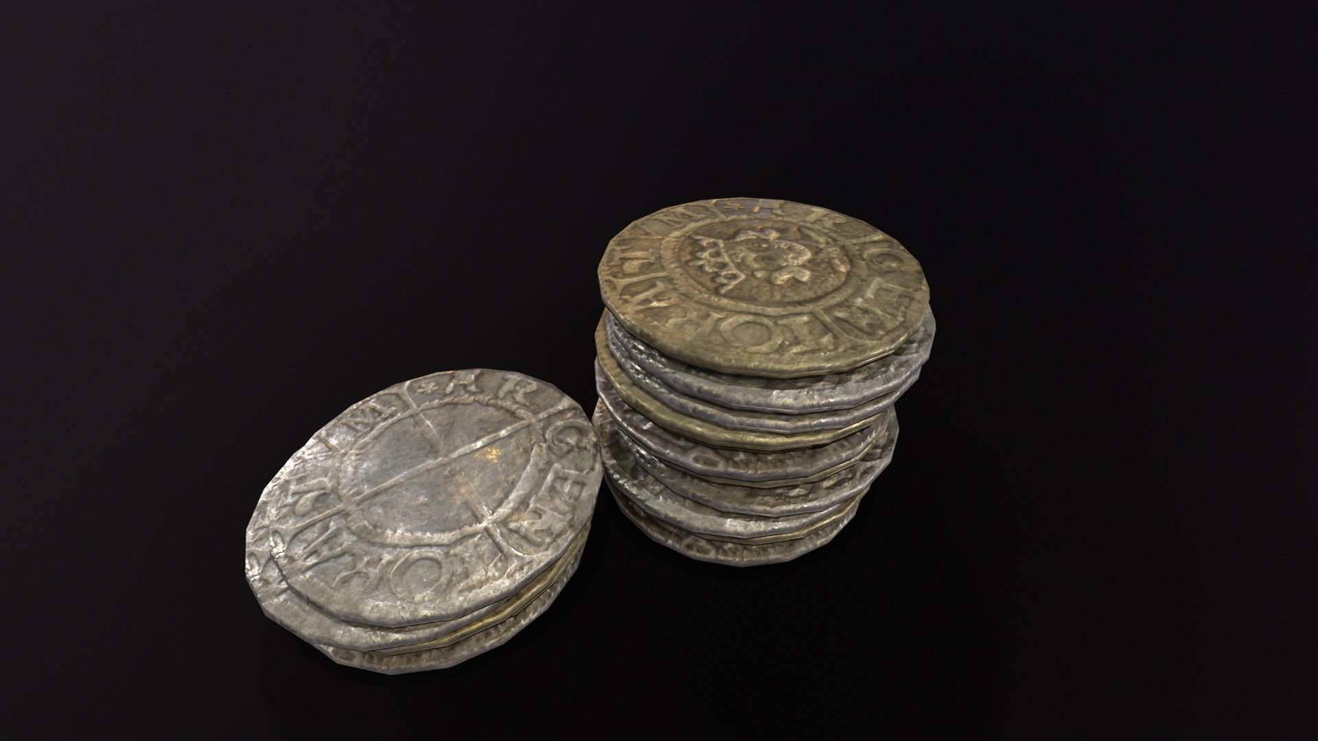 3D Model Medieval Coins - TurboSquid 2197053