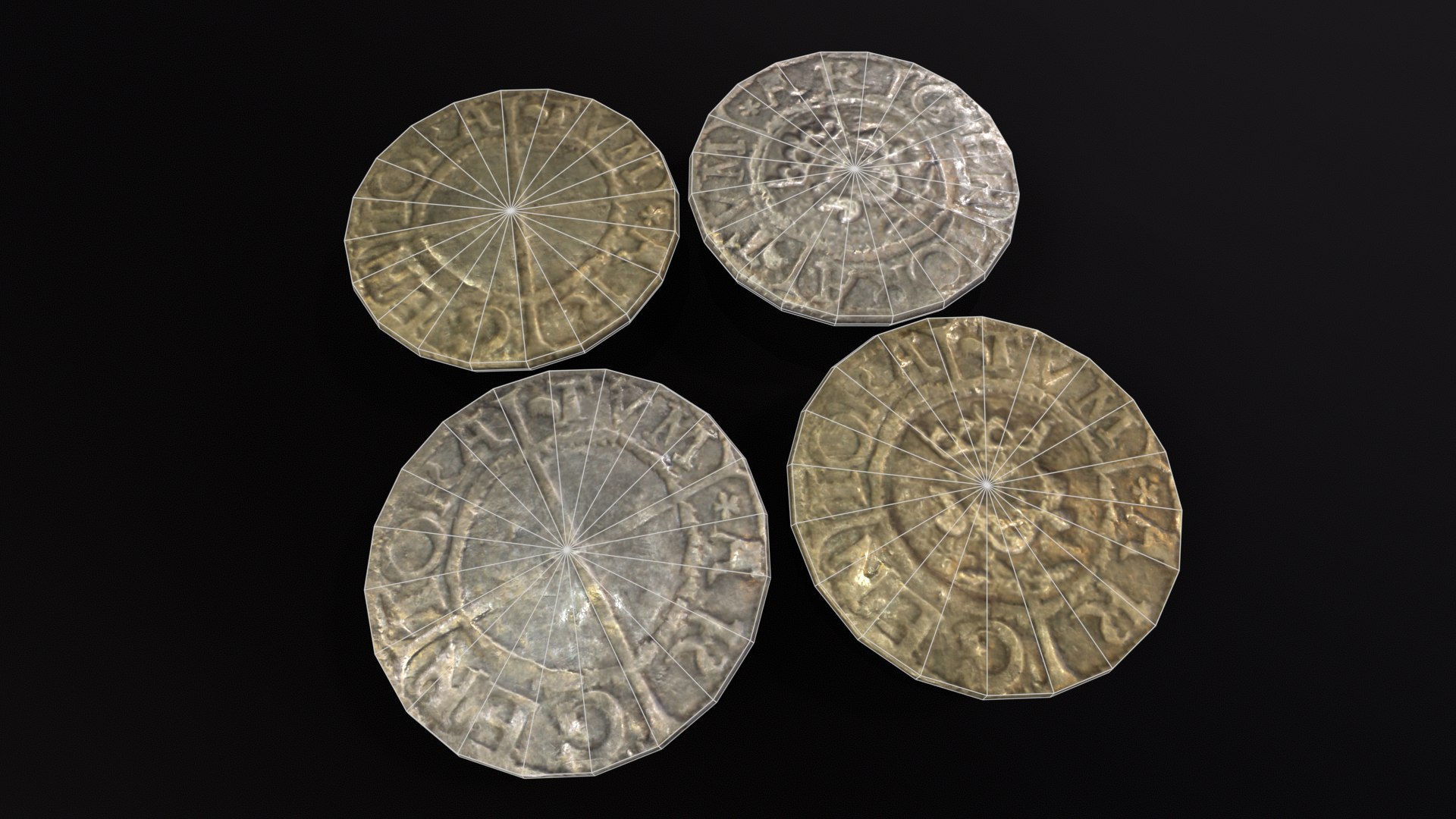 3D Model Medieval Coins - TurboSquid 2197053