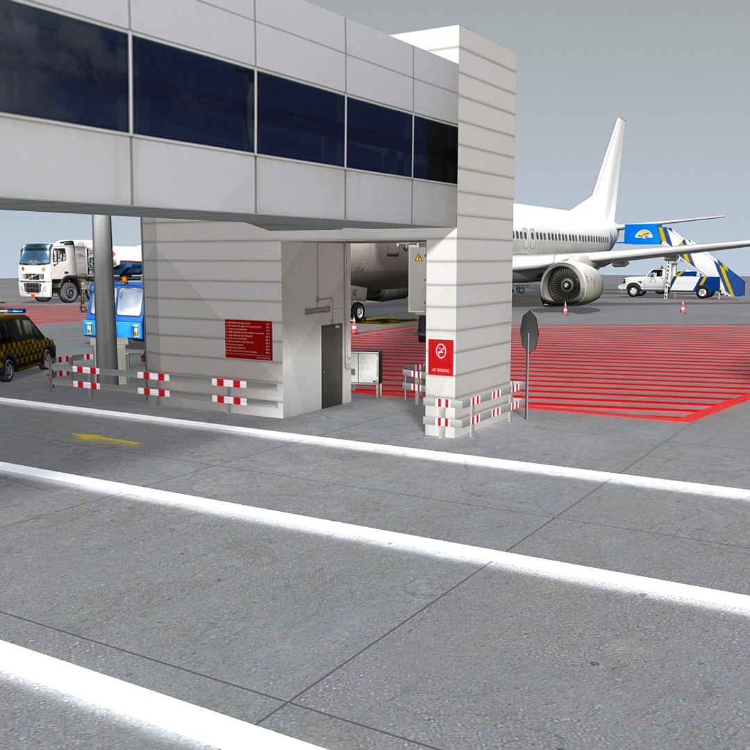 passenger b737-800 airport 2 3d x