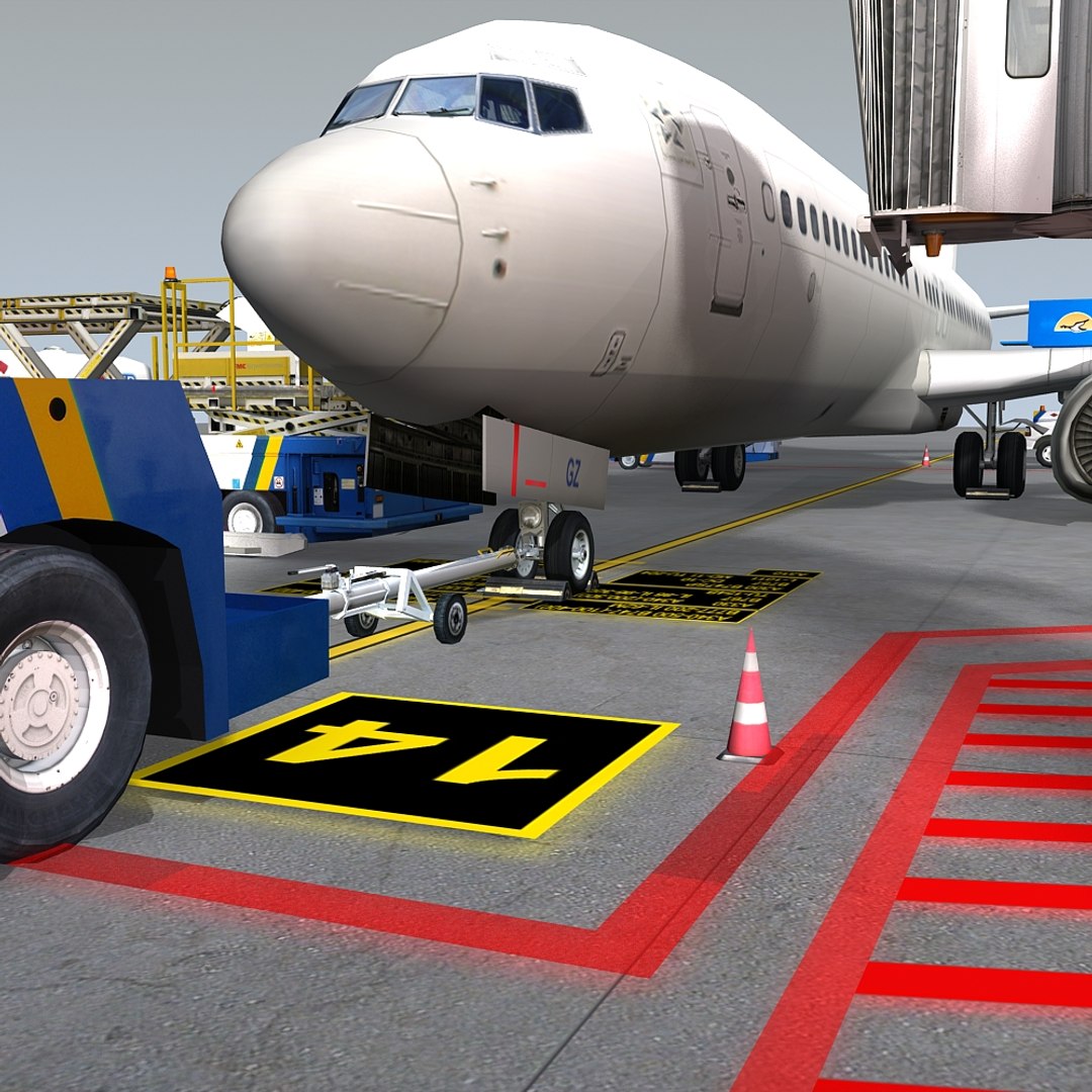 passenger b737-800 airport 2 3d x