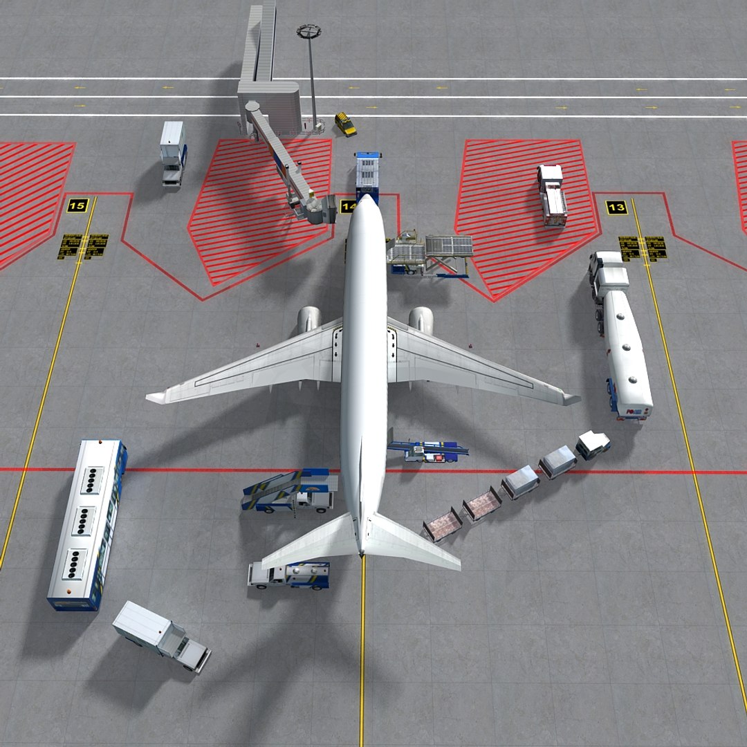 passenger b737-800 airport 2 3d x