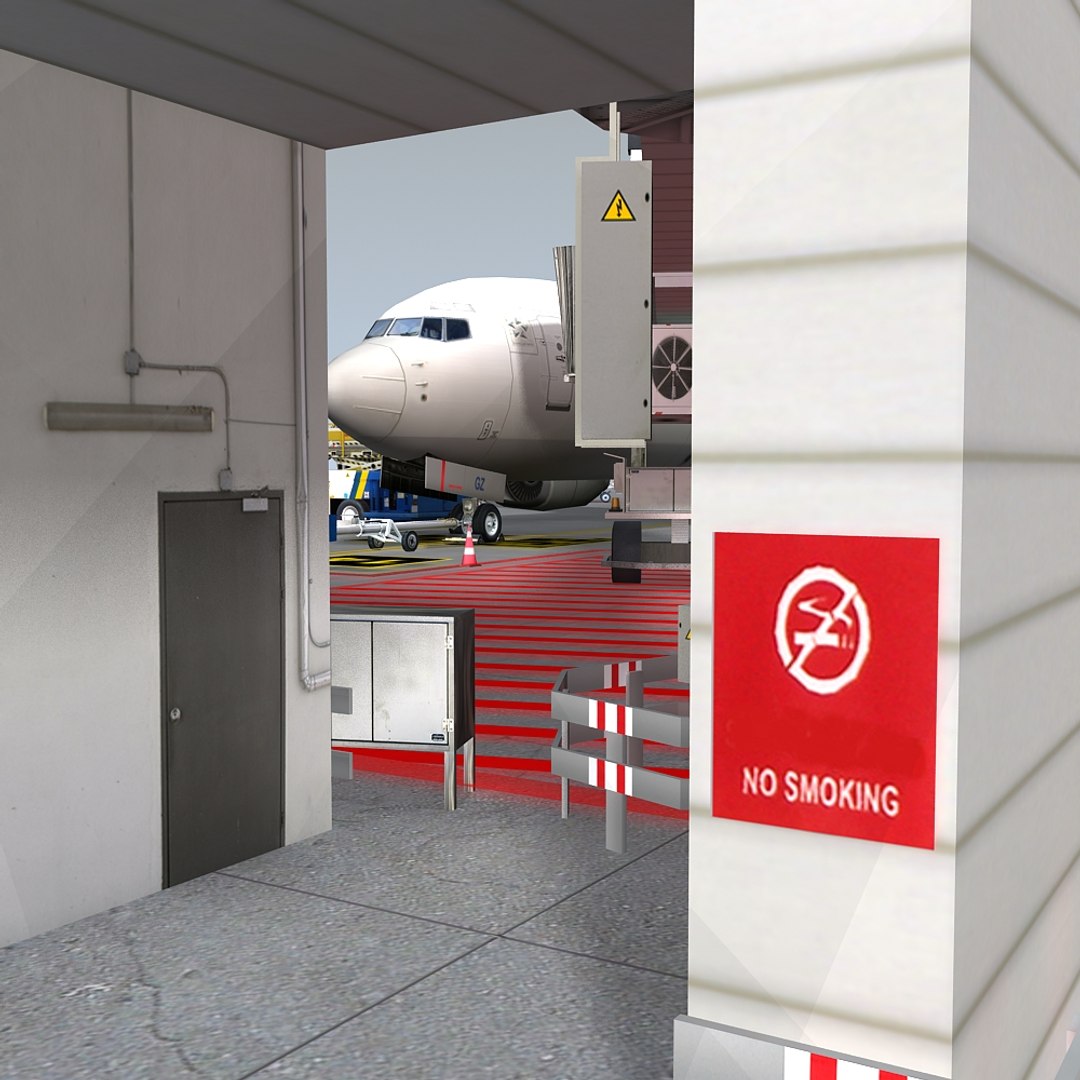 passenger b737-800 airport 2 3d x