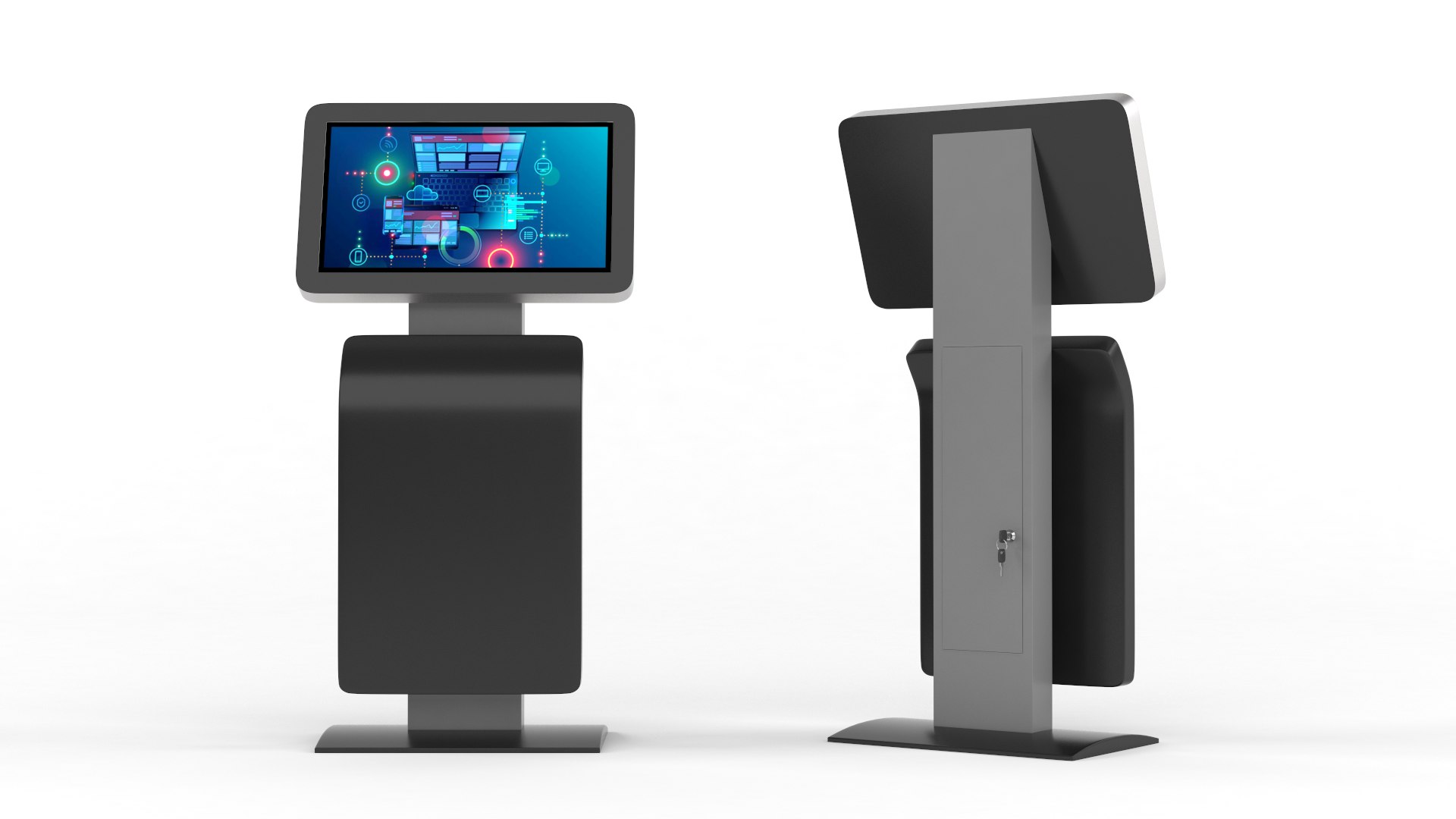 3D Model Electronic Kiosk - TurboSquid 2207806