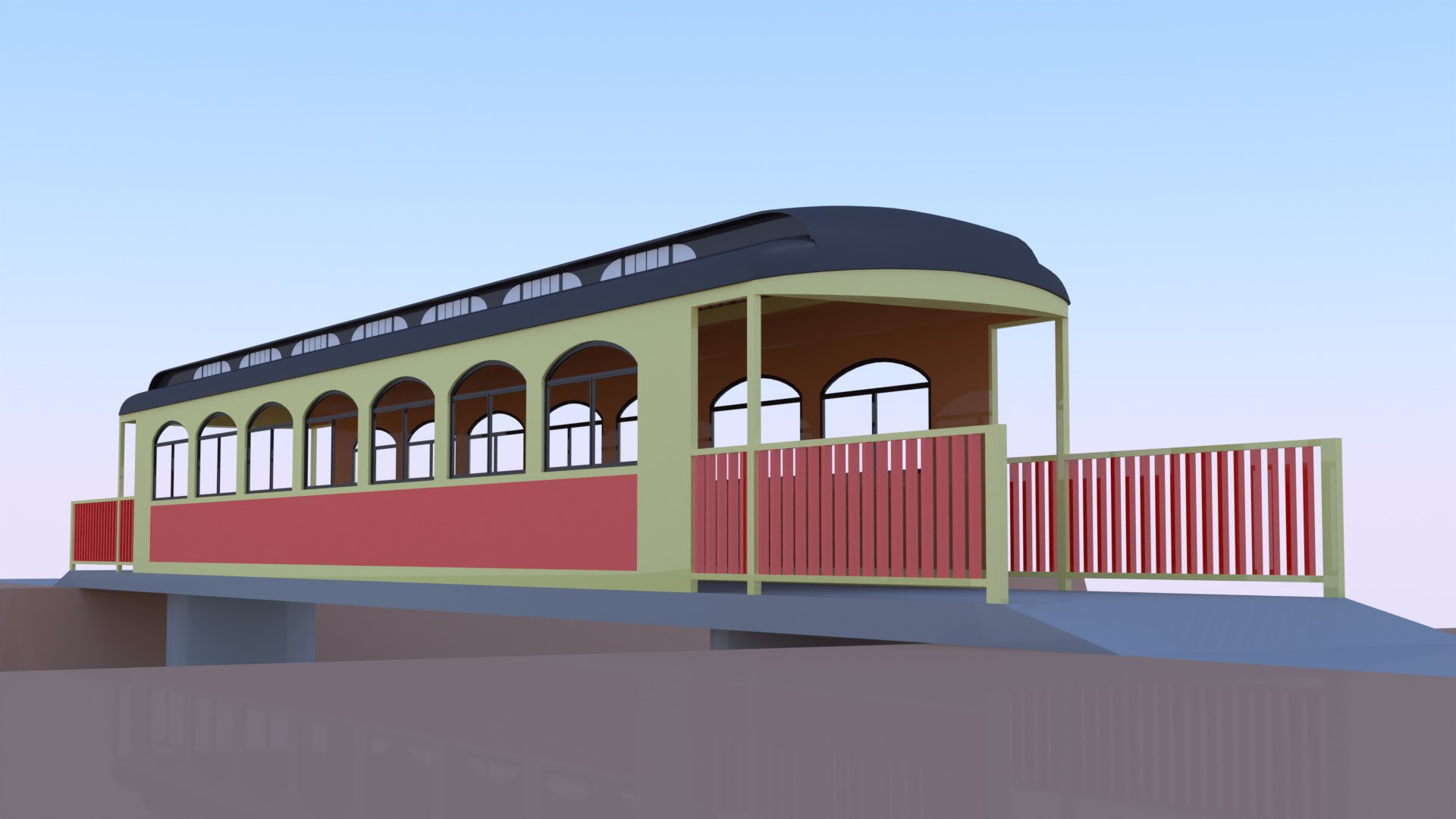 Old Tram Bridge 3D - TurboSquid 2103526