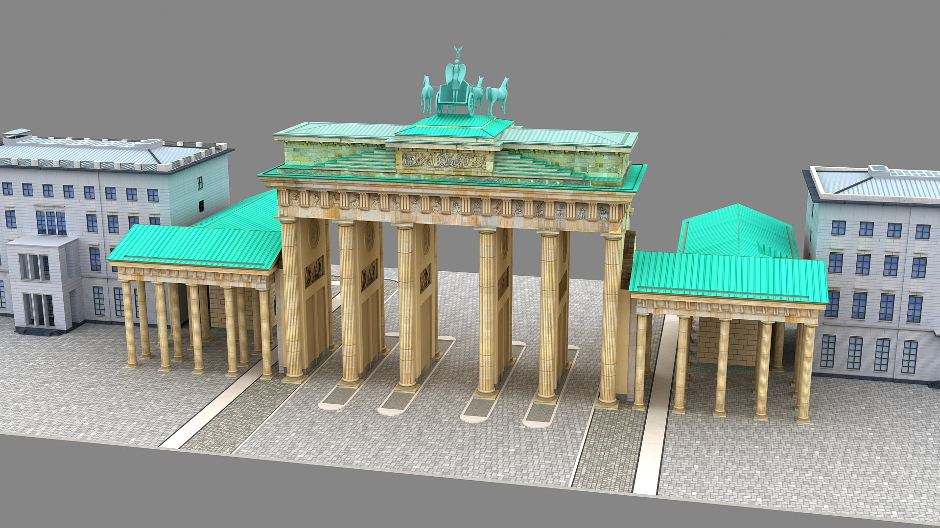 Berlin Brandenburg Gate 3d Model 3D Model - TurboSquid 2184150