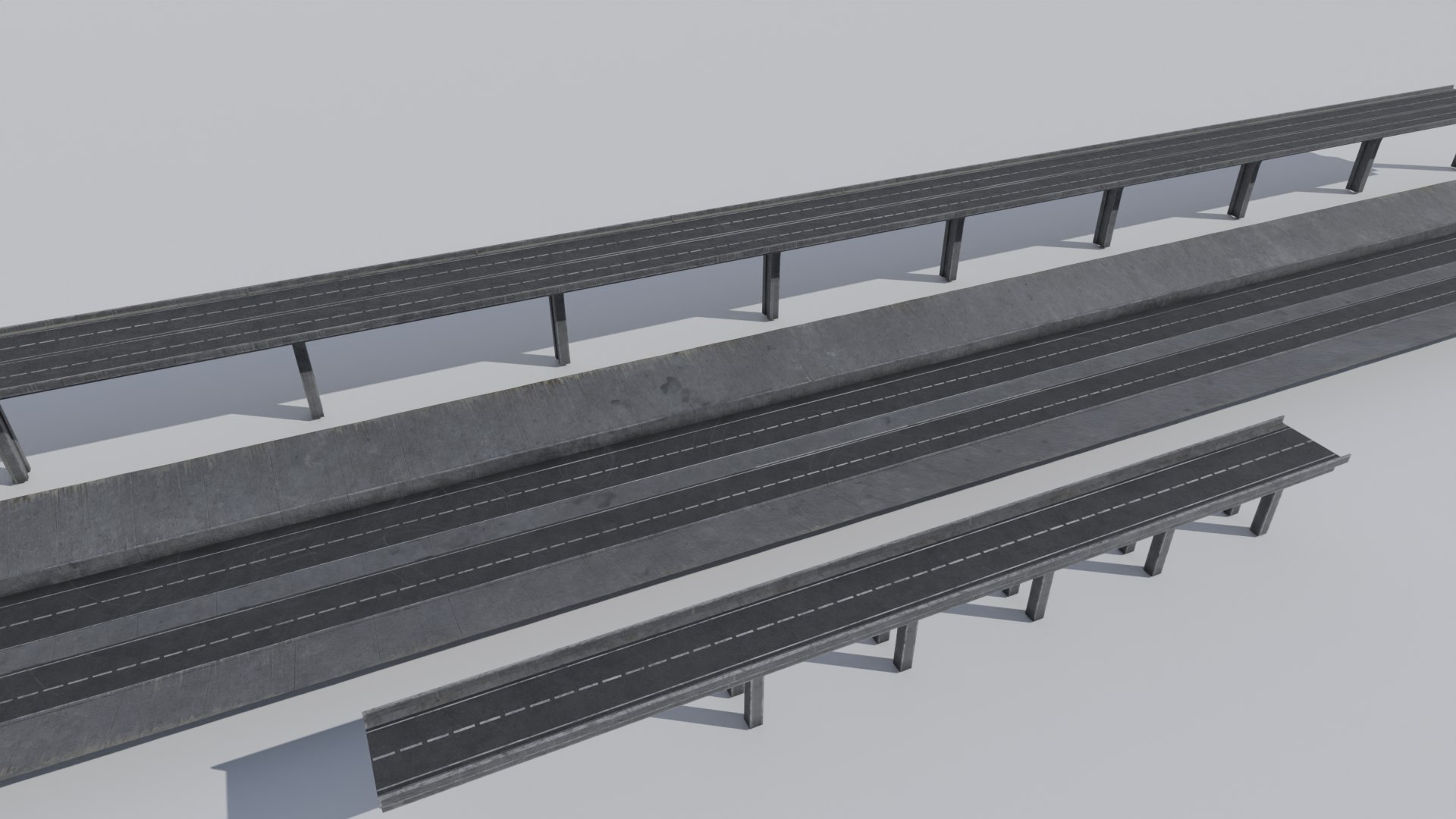 3D Model Dystopian Highway Scene With 8K And 4K Textures - TurboSquid ...