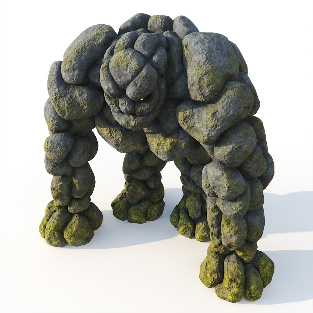 Stone golem model - TurboSquid 1227290