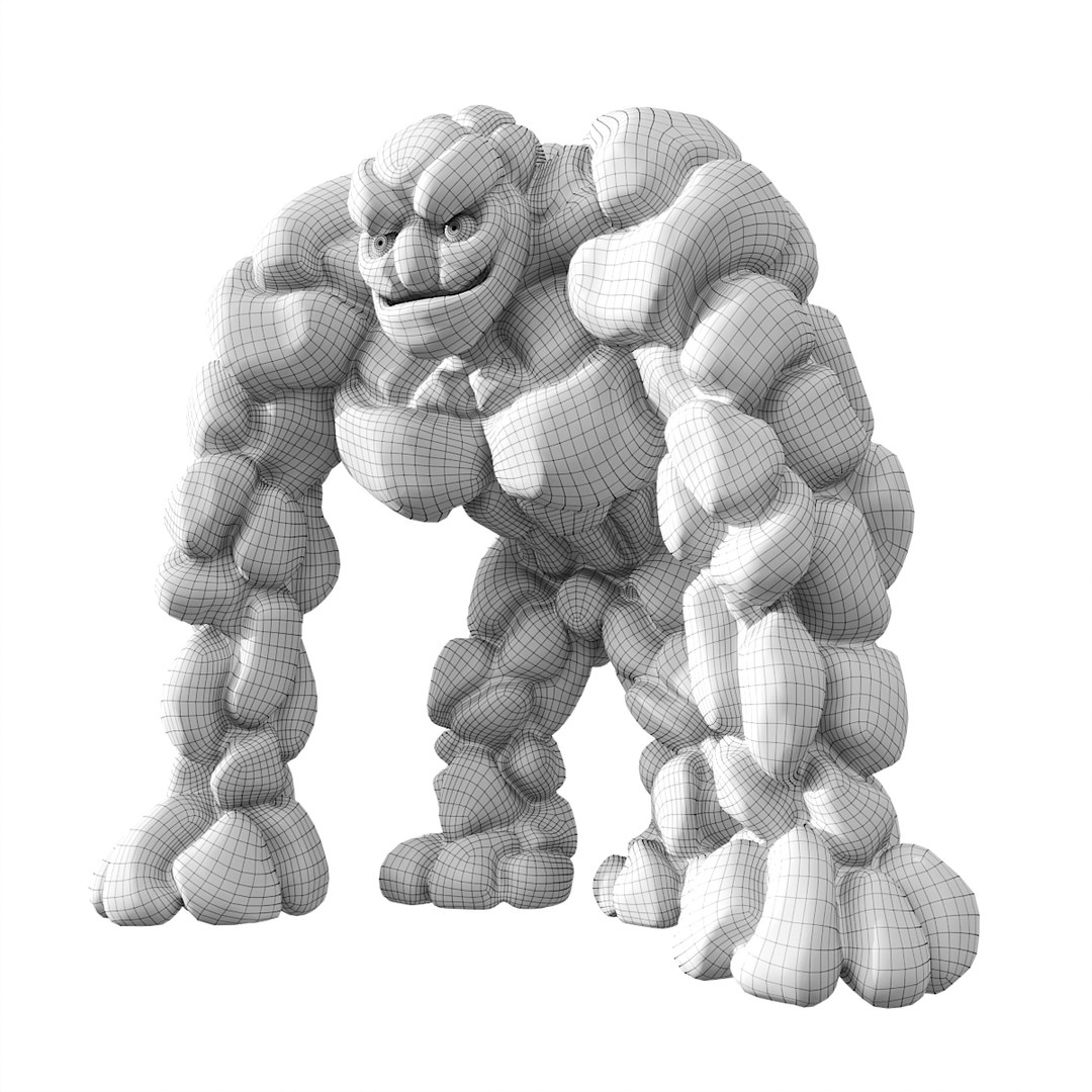 Stone golem model - TurboSquid 1227290