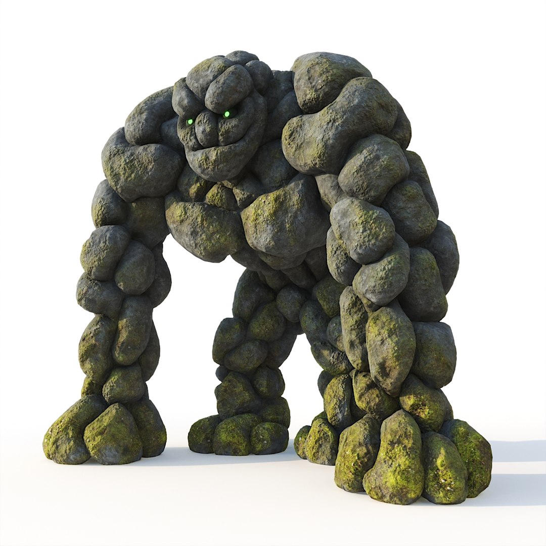 Stone golem model - TurboSquid 1227290