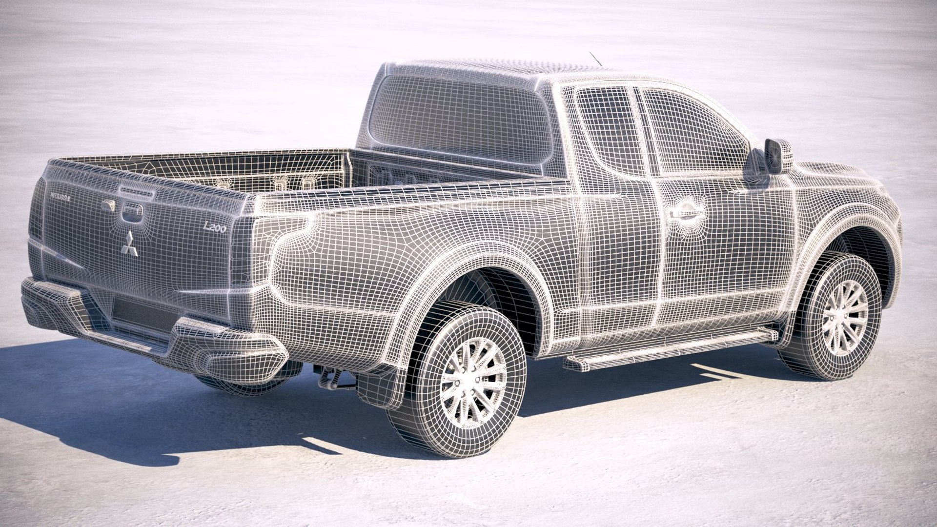 Mitsubishi L200 Extended 3D Model - TurboSquid 1351362