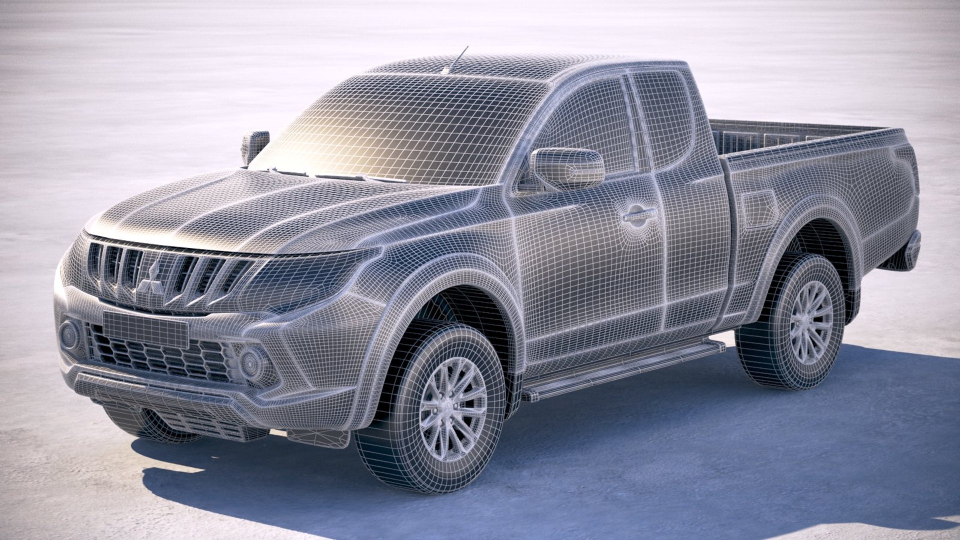 Mitsubishi L200 Extended 3D Model - TurboSquid 1351362