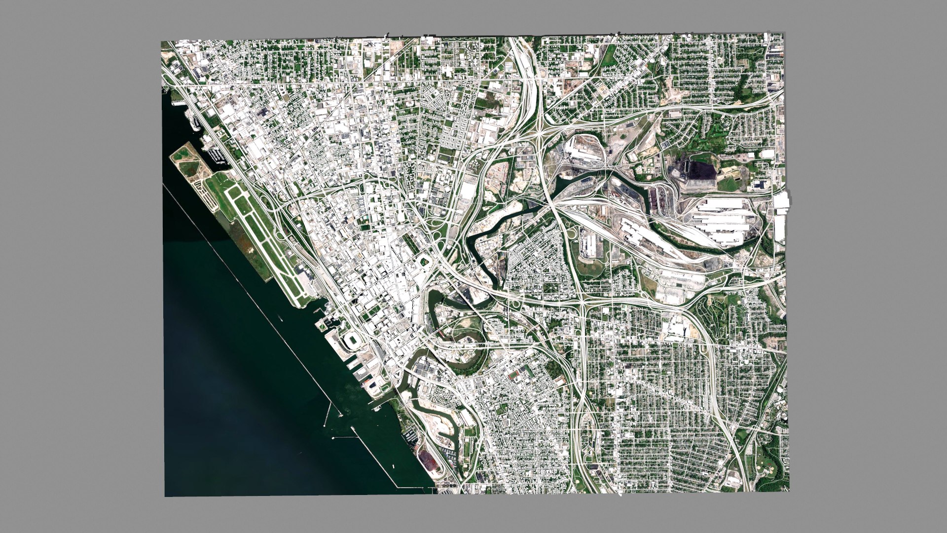 3D Cityscape Cleveland USA model - TurboSquid 1913499