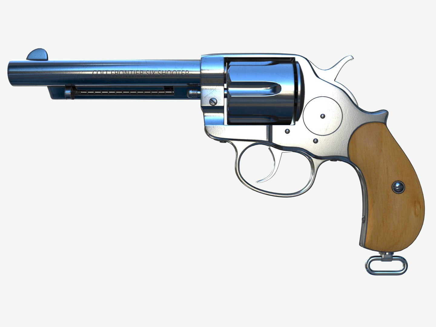 3D colt frontier double action model - TurboSquid 1456849