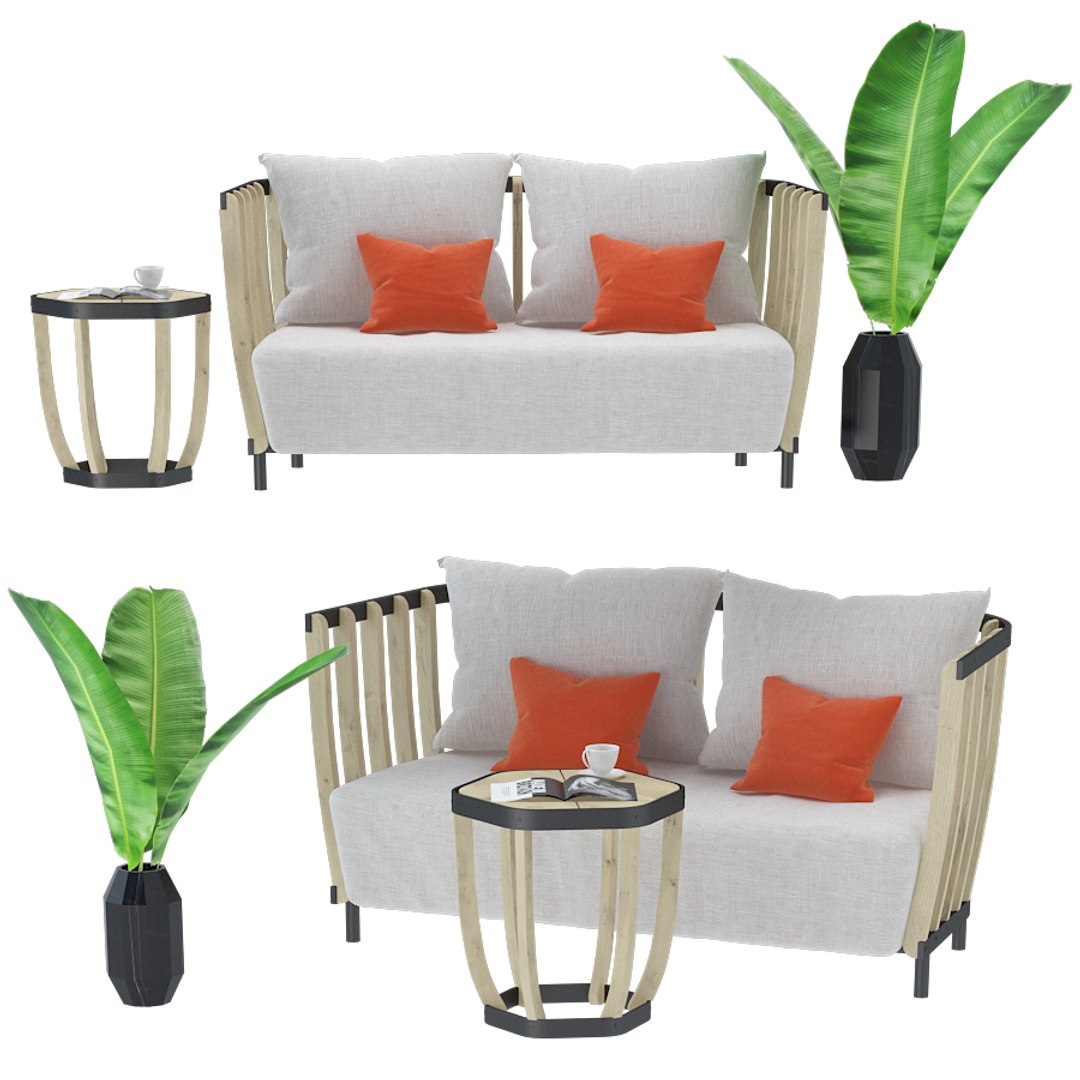 Swing coffee table 3D model - TurboSquid 1330088