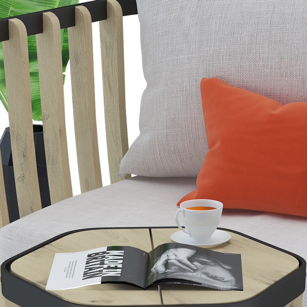 Swing coffee table 3D model - TurboSquid 1330088