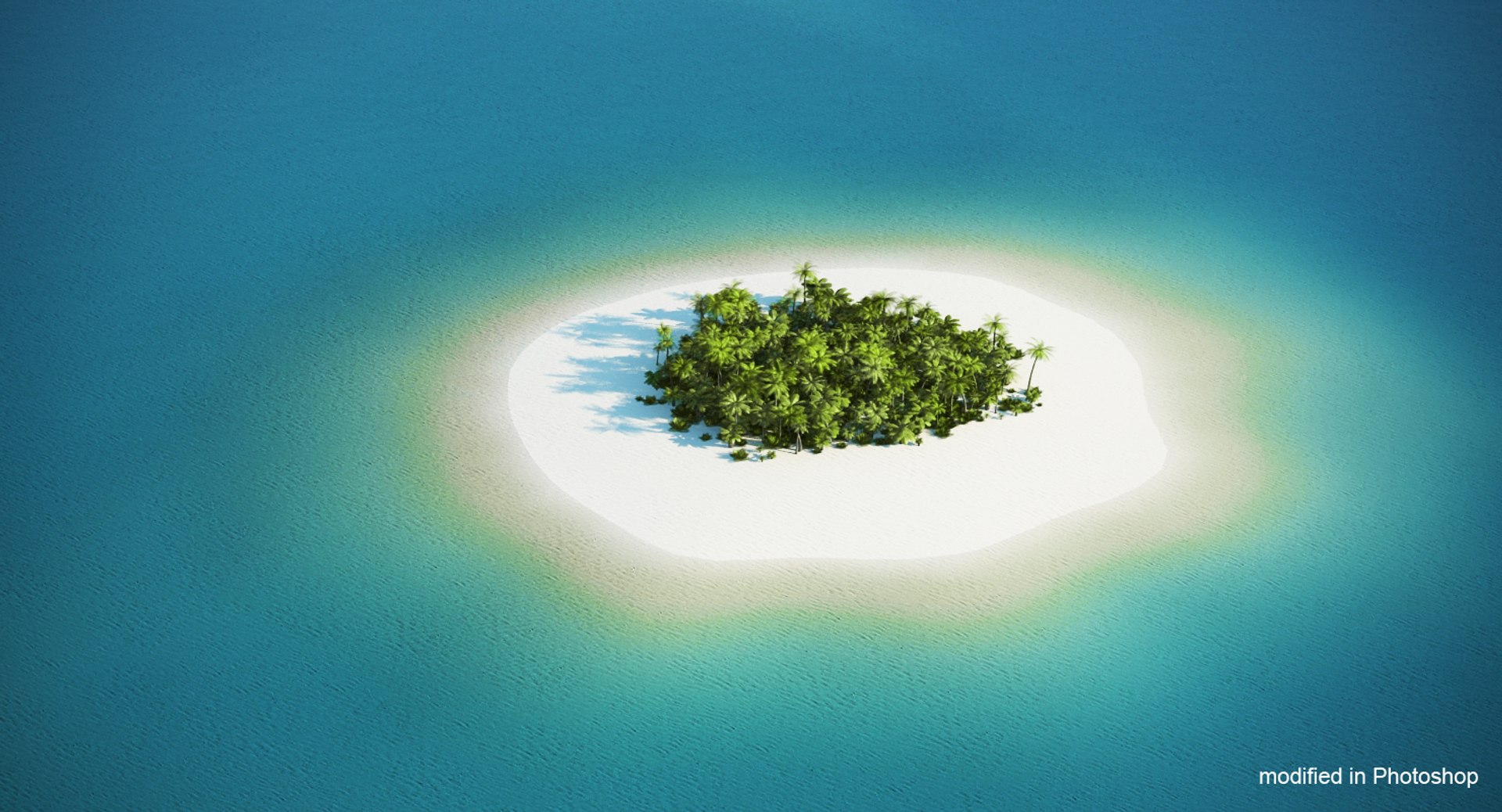 3d Model Tropical Island Mountain Landscape