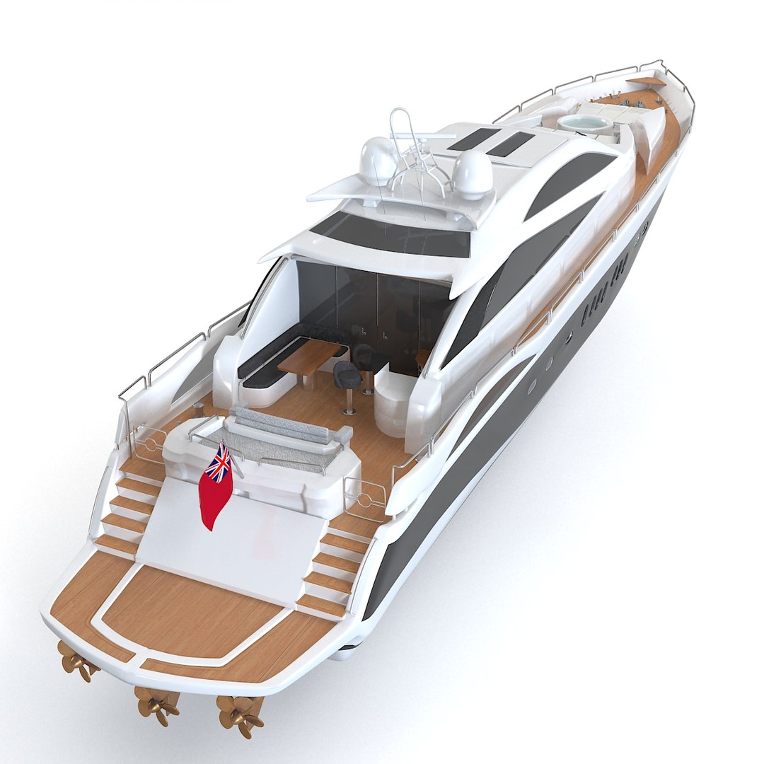 Sunseeker Predator Sea Yacht 3d Max
