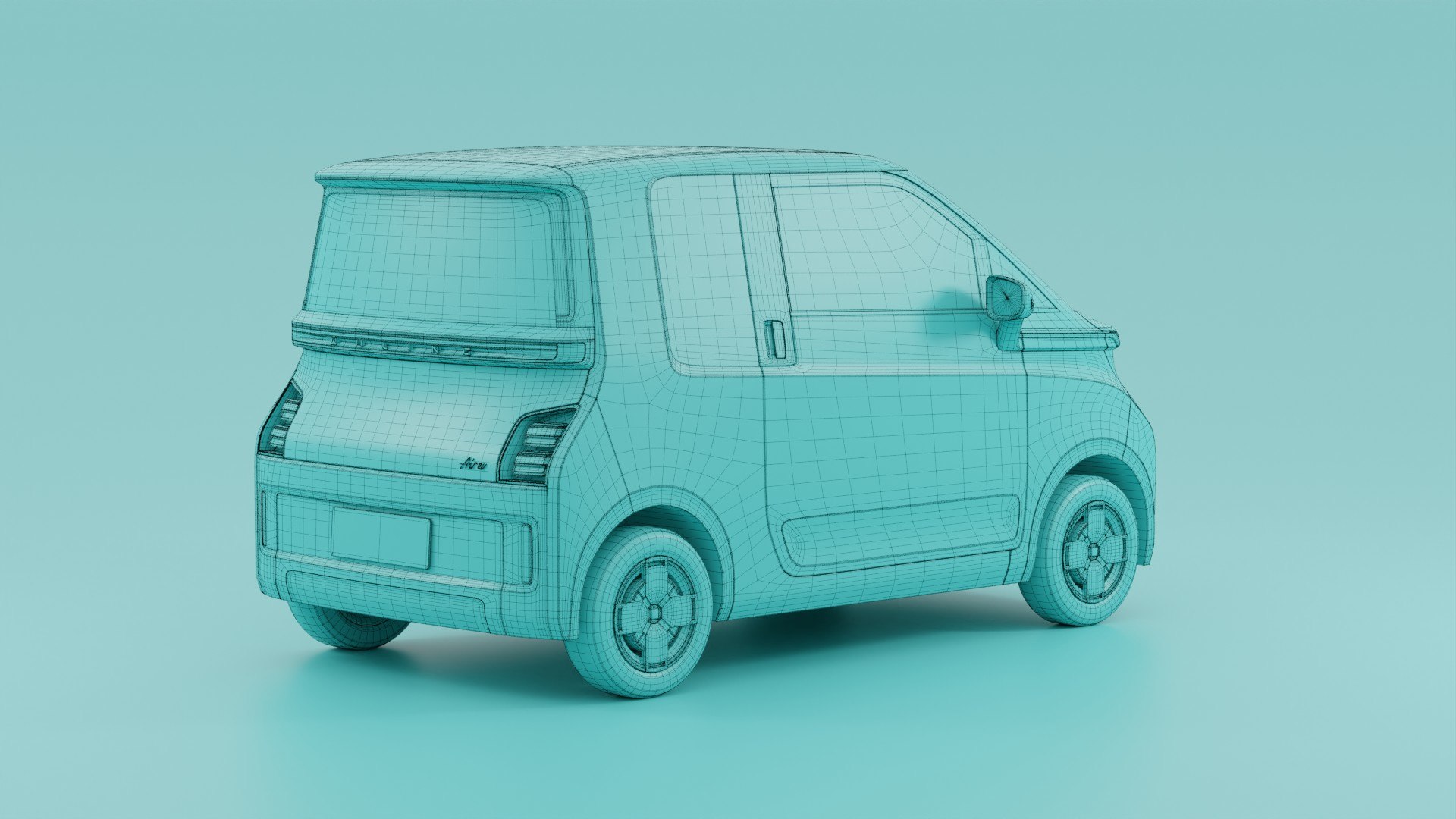 Wuling Air EV HQ Low Poly No Interior 3D Model - TurboSquid 2228079