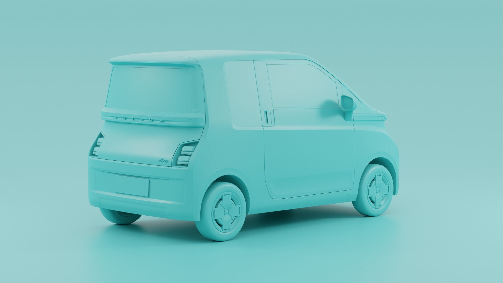 Wuling Air EV HQ Low Poly No Interior 3D Model - TurboSquid 2228079