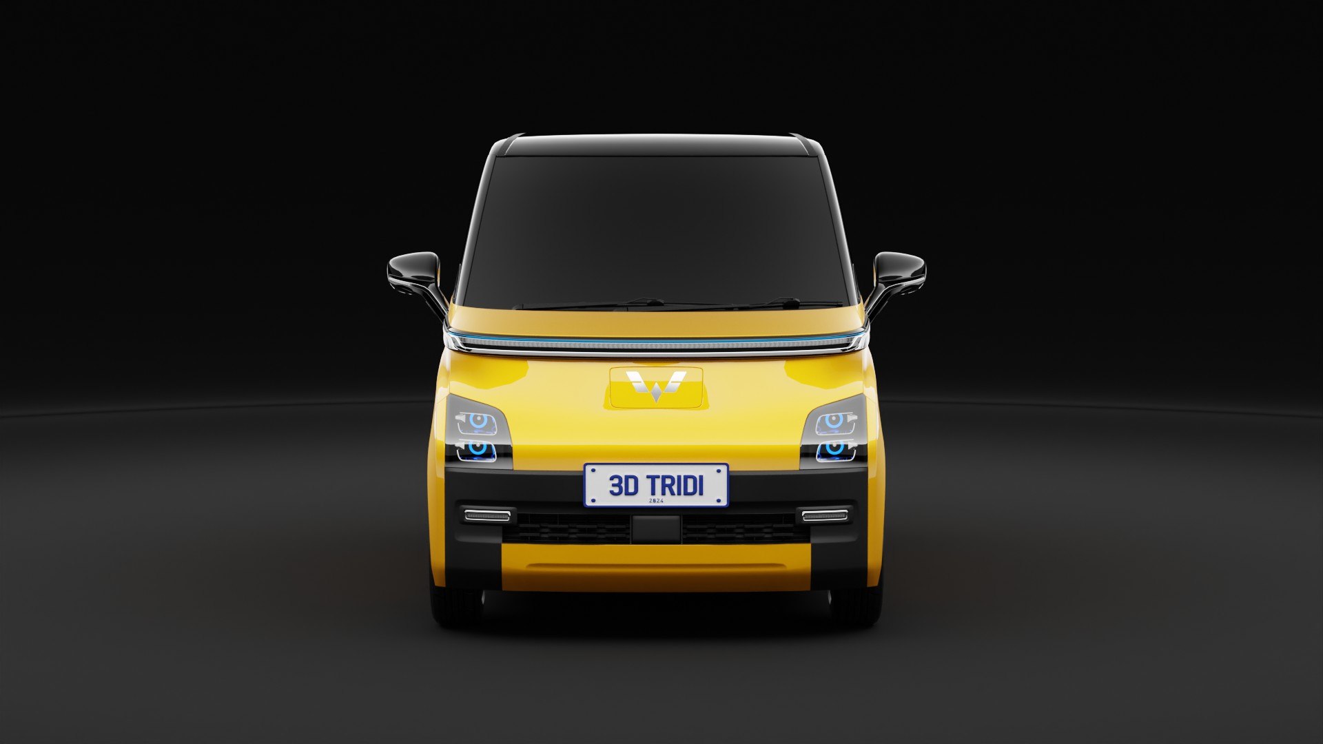 Wuling Air EV HQ Low Poly No Interior 3D Model - TurboSquid 2228079