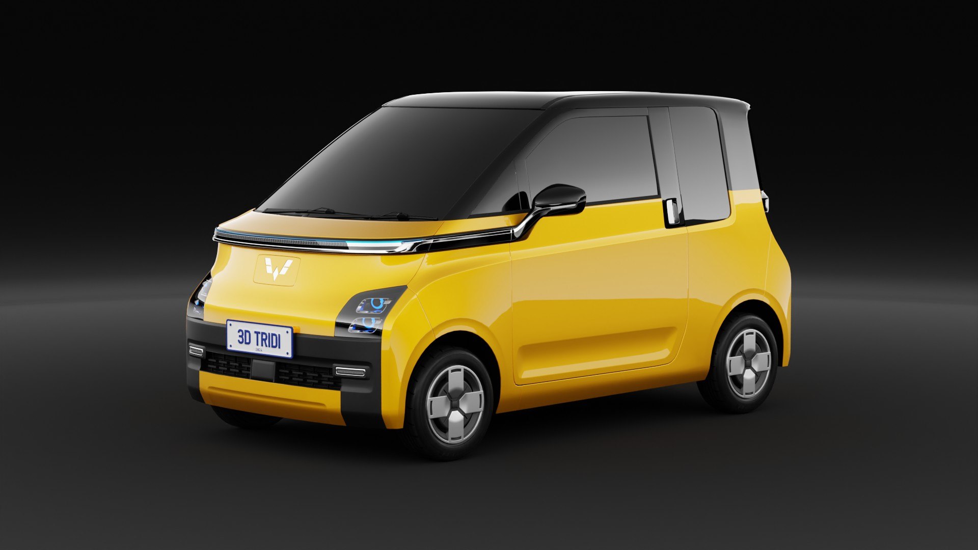 Wuling Air EV HQ Low Poly No Interior 3D Model - TurboSquid 2228079