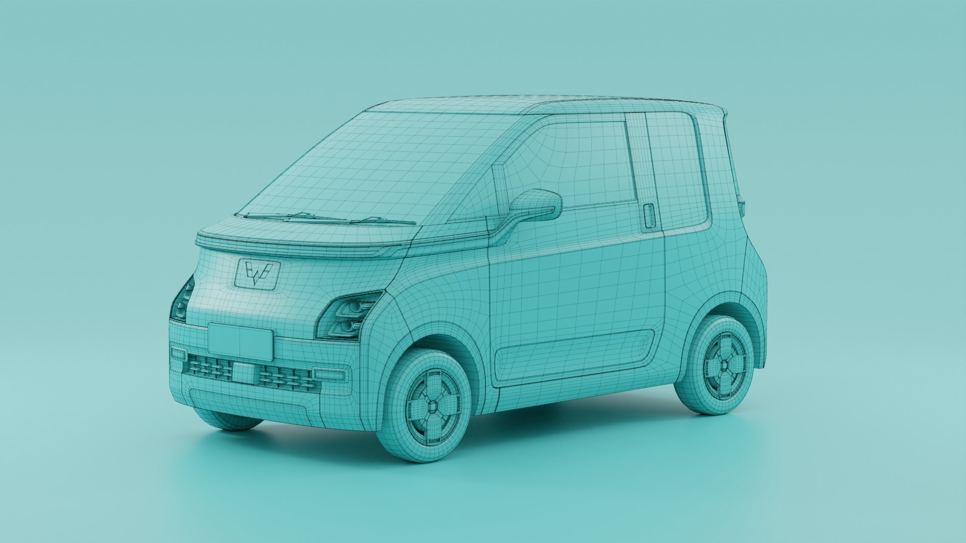 Wuling Air EV HQ Low Poly No Interior 3D Model - TurboSquid 2228079