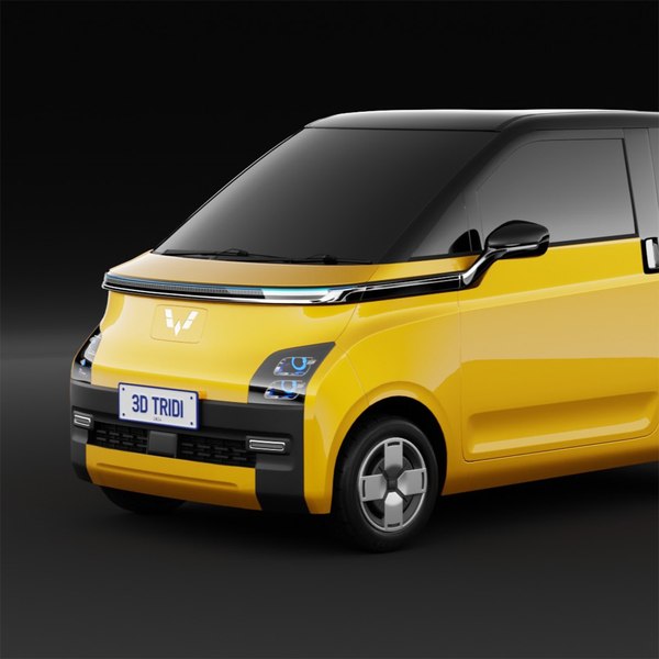 modelo 3d Wuling Air EV HQ Low Poly Sin interior - TurboSquid 2228079