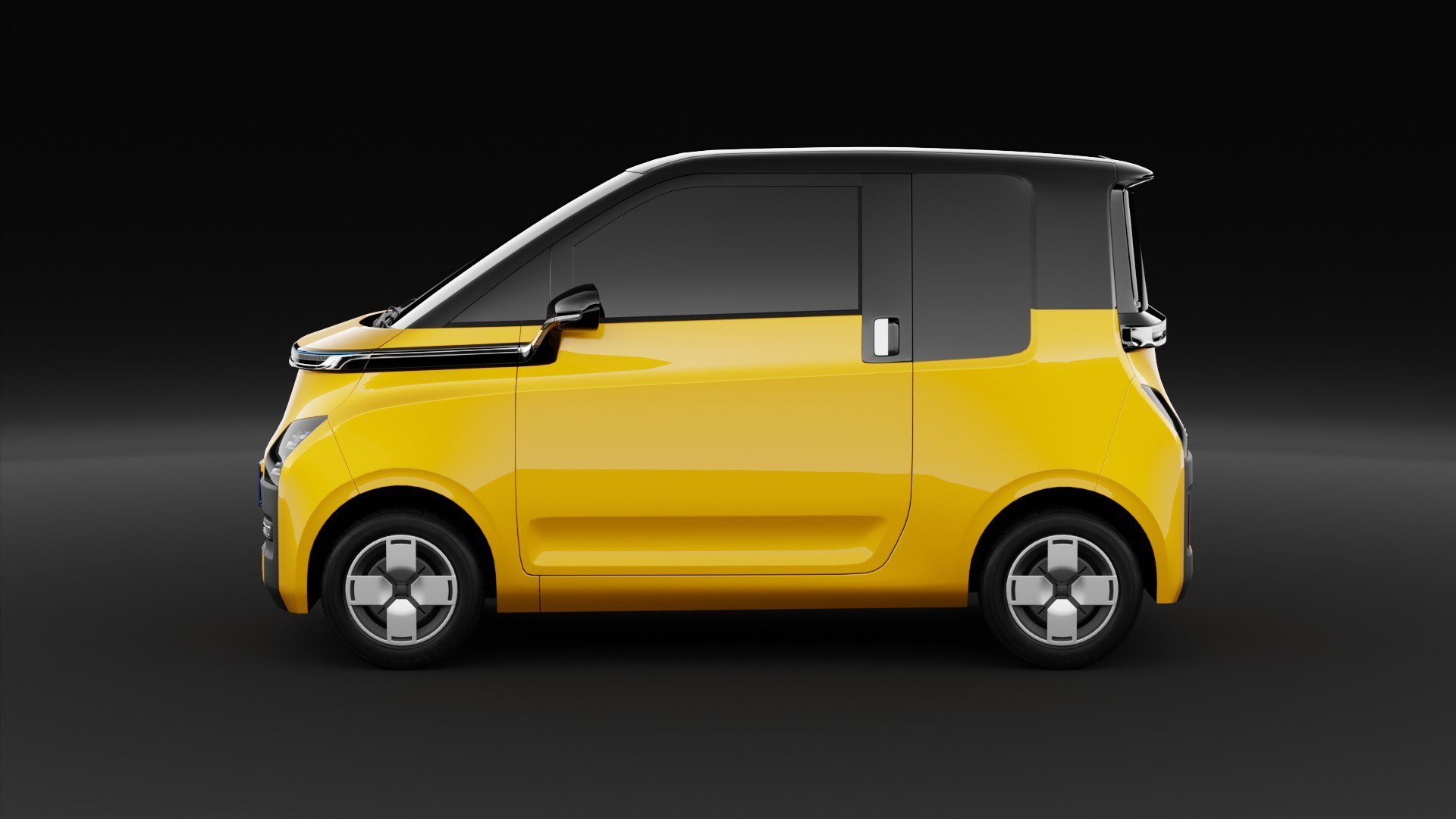 Wuling Air EV HQ Low Poly No Interior 3D Model - TurboSquid 2228079