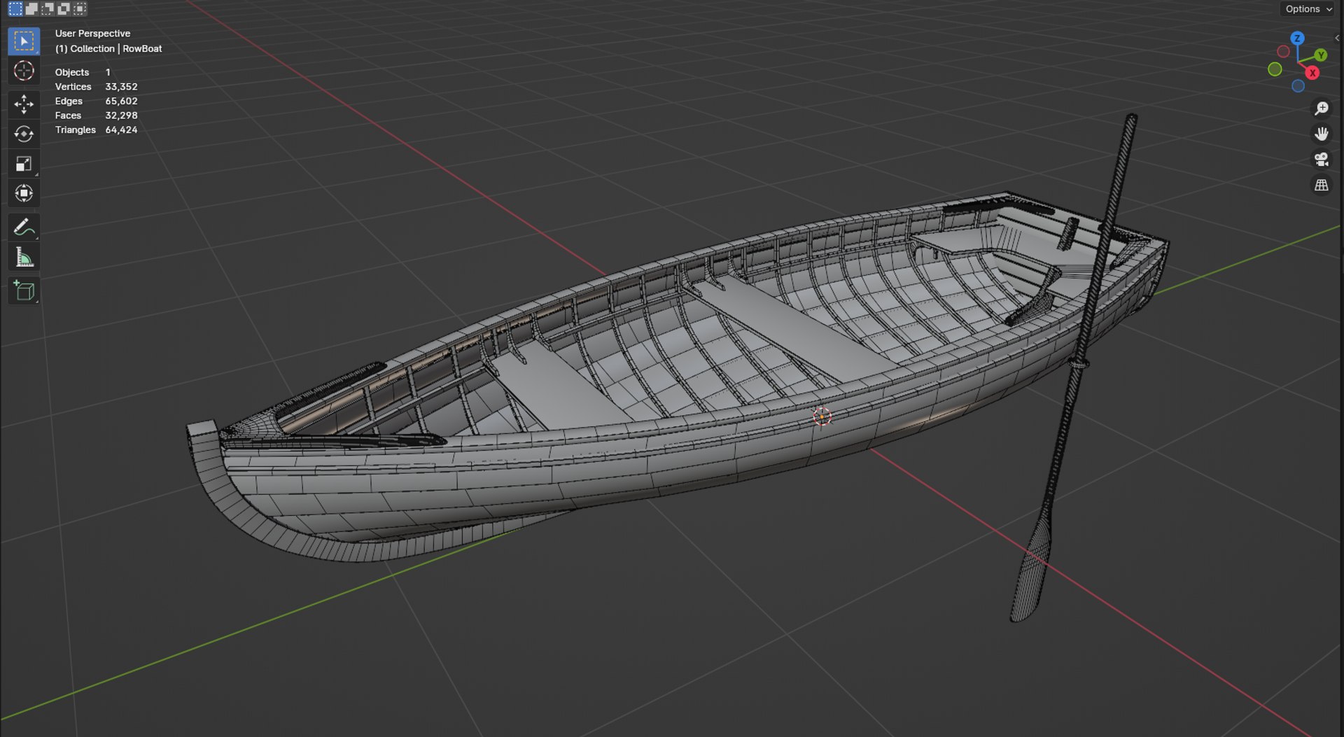 3D Model Rowing Boat - TurboSquid 2174519