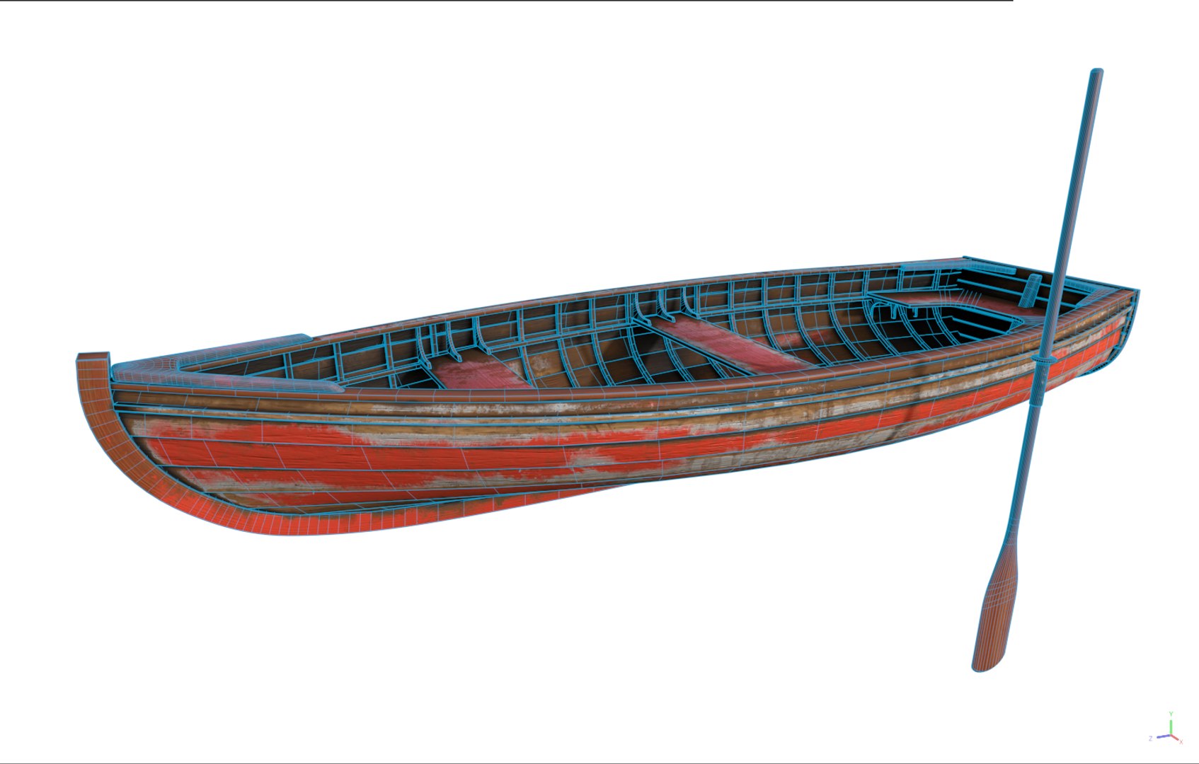 3D Model Rowing Boat - TurboSquid 2174519