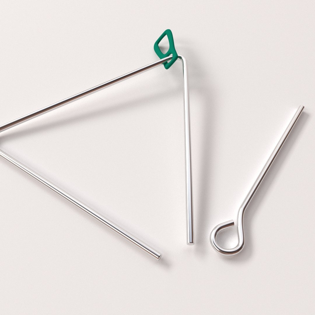 3d model triangle instrument