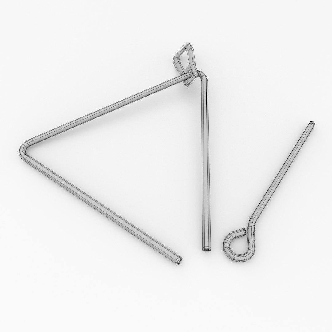 3d model triangle instrument