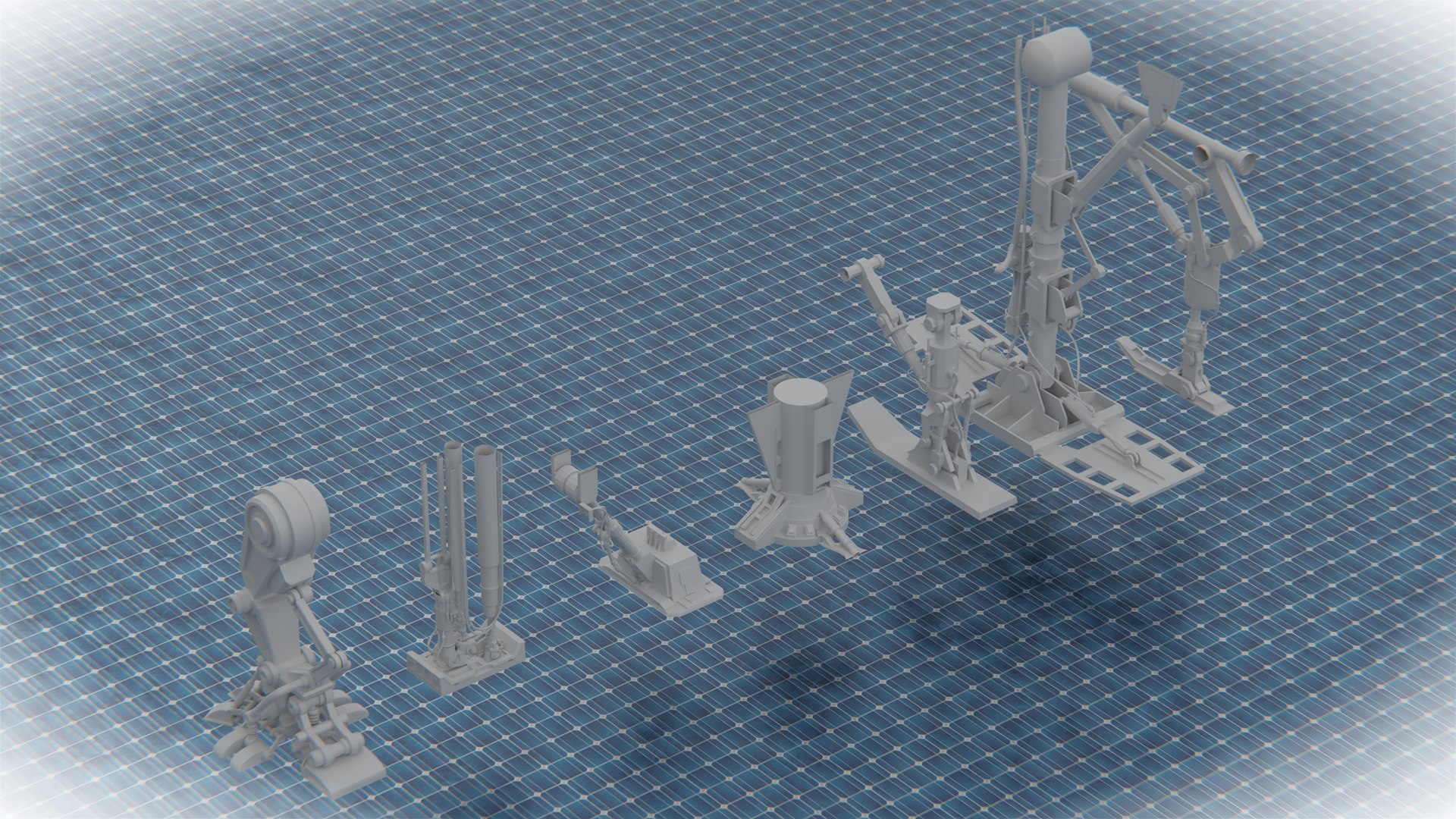 3D Scifi Spaceship Landing Gear model - TurboSquid 2137313
