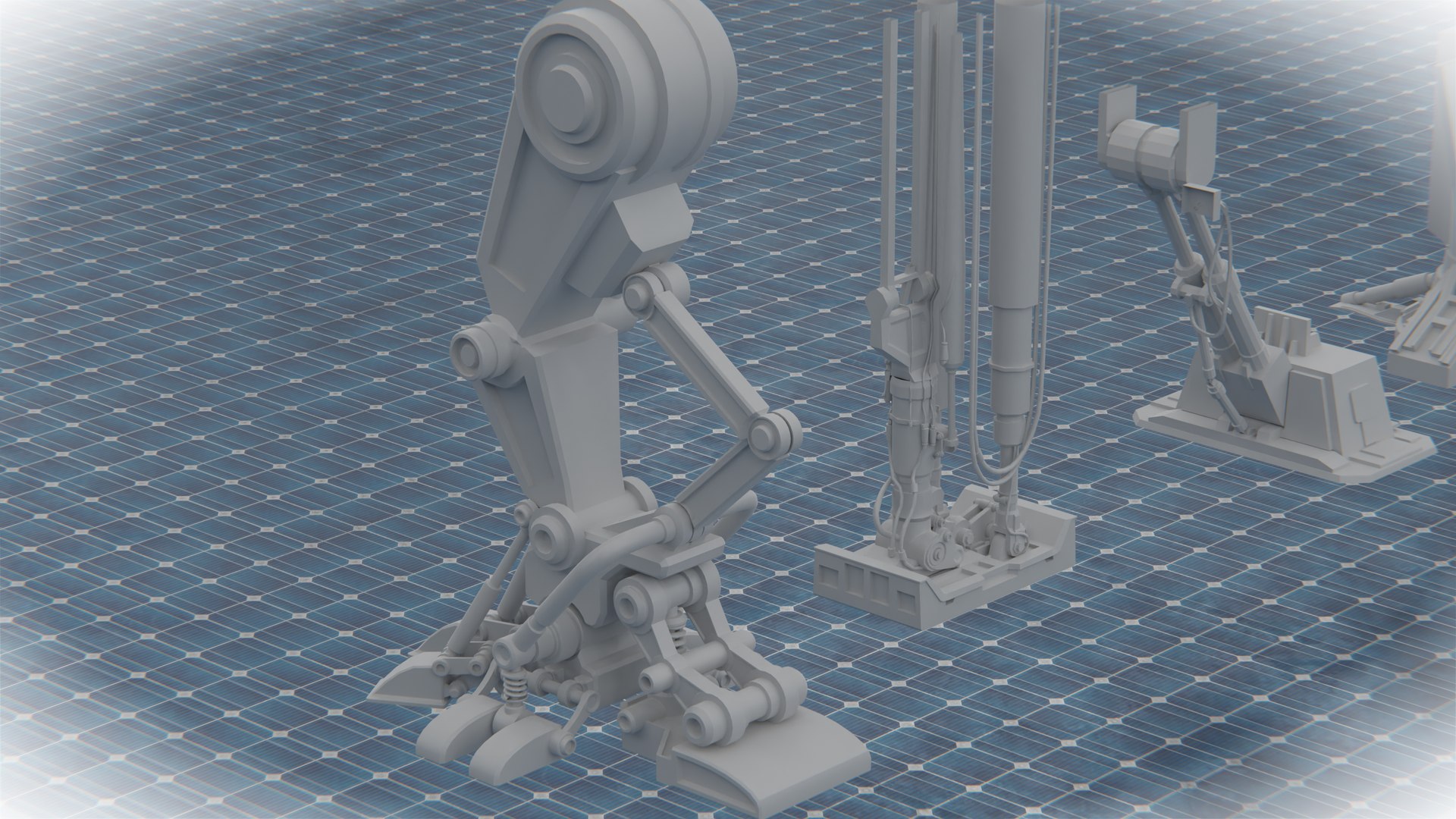 3D Scifi Spaceship Landing Gear model - TurboSquid 2137313